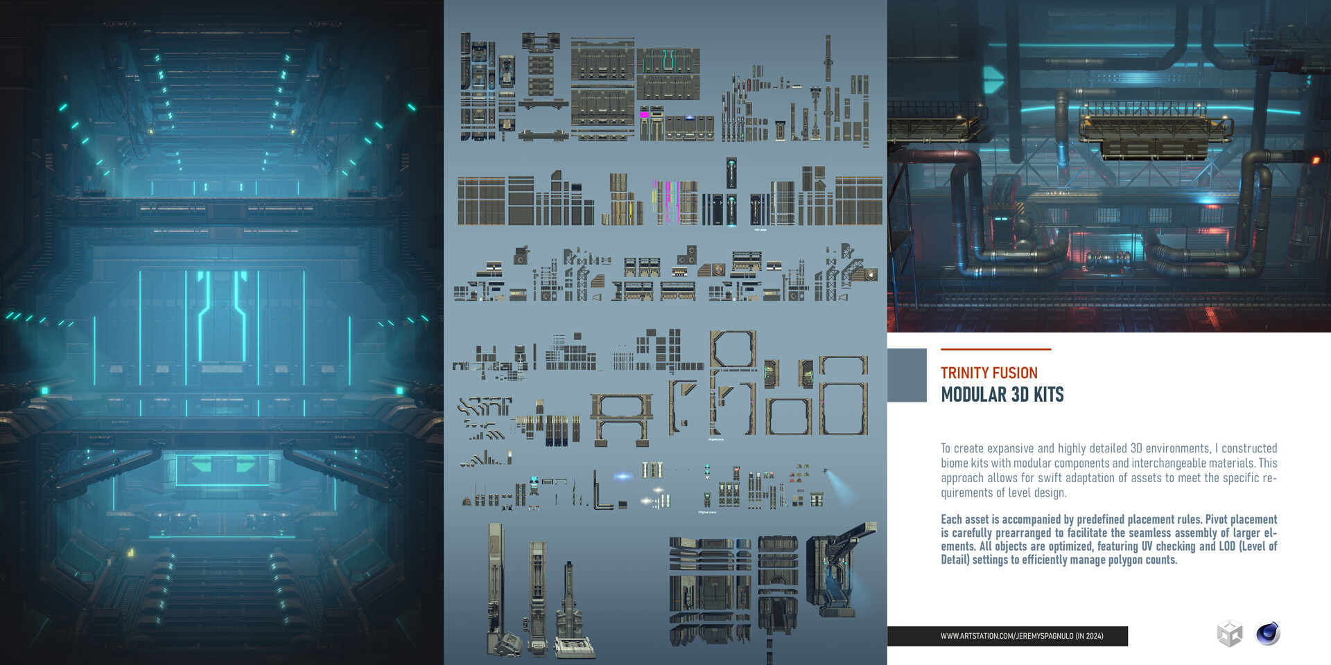 ArtStation - TF | MODULAR 3D KITS | Biome CityWall
