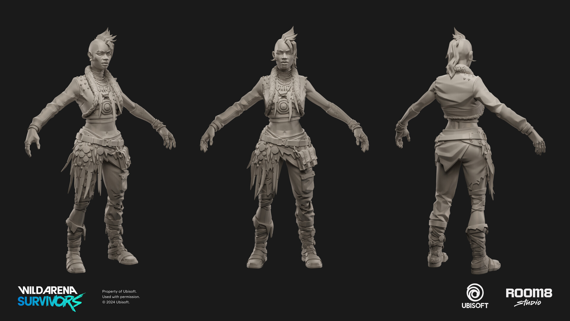 Room 8 Studio - Portfolio - Ana Huntress (Wild Arena Survivors)