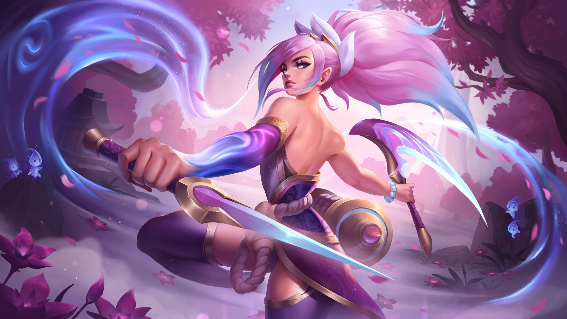 ArtStation - Spirit Blossom Akali Splash Art Fan Art