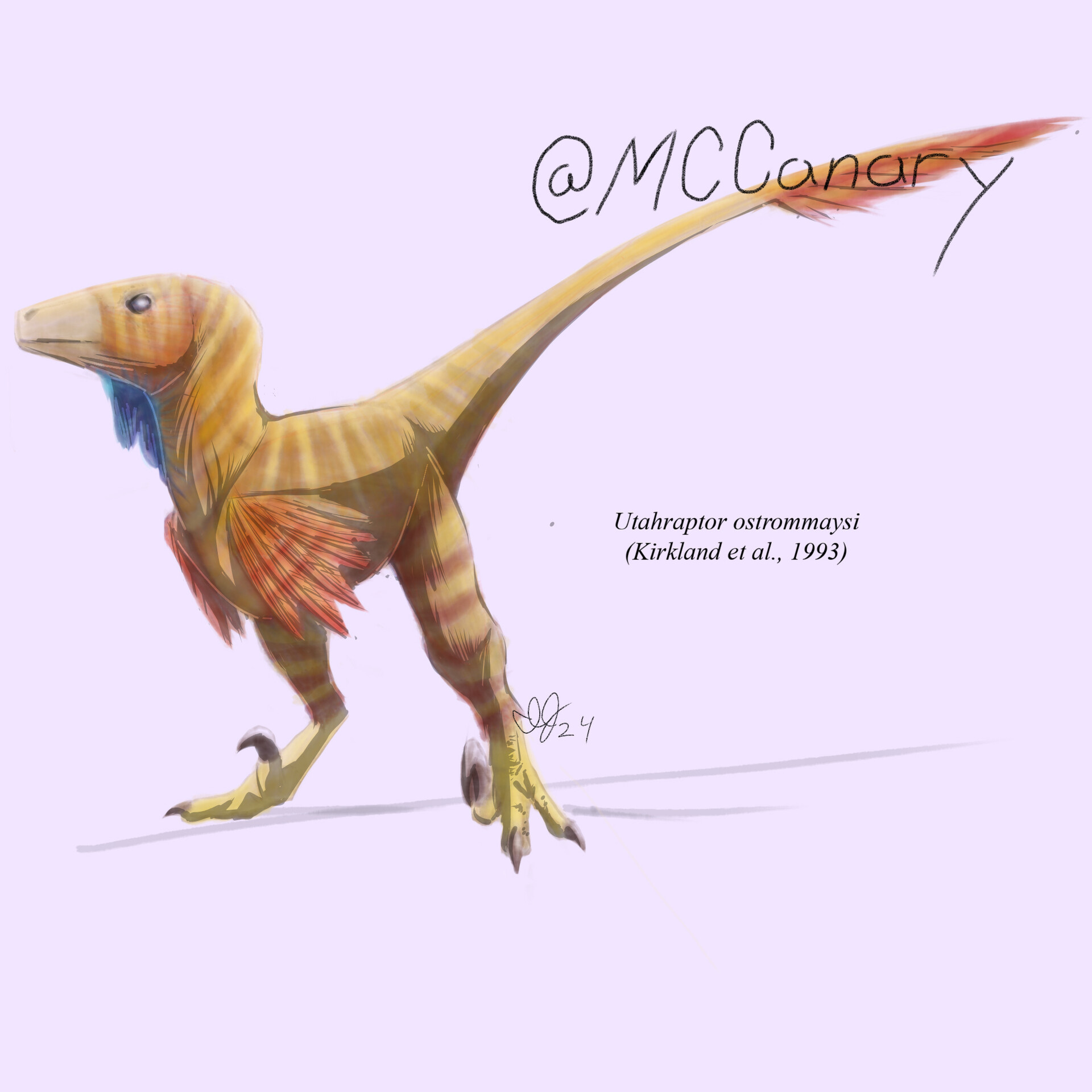 ArtStation - Utahraptor ostrommaysi