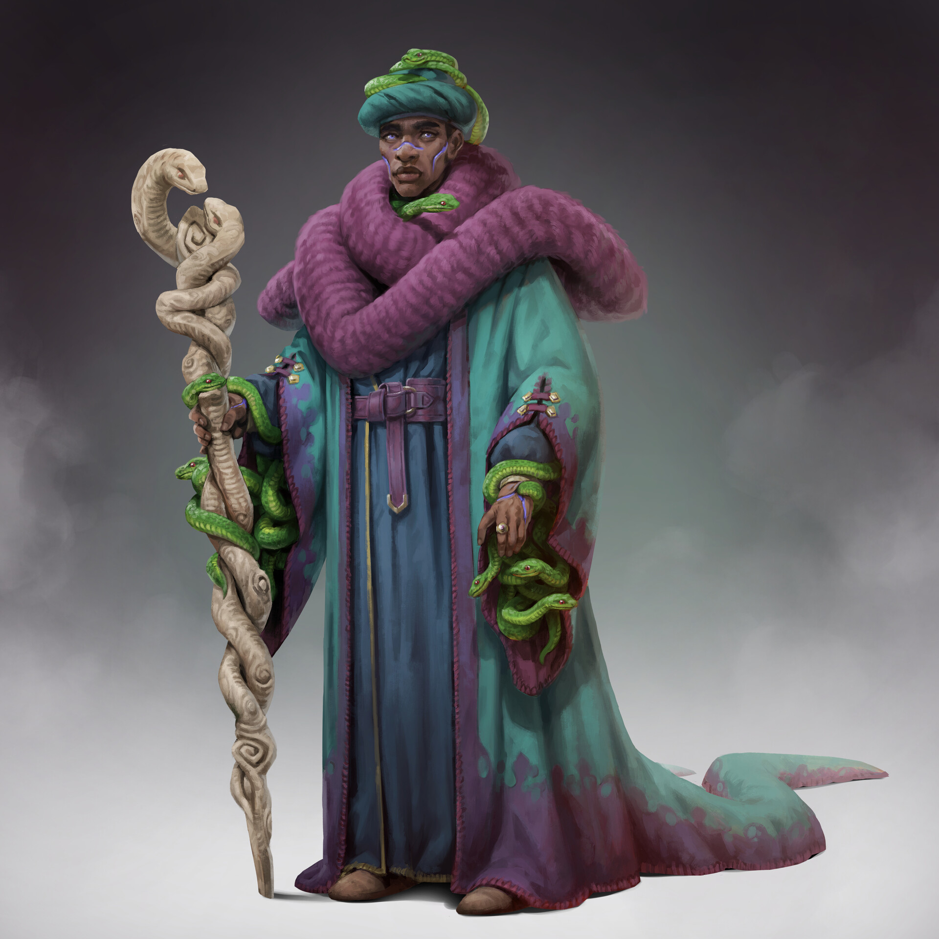 ArtStation - Snakeblood Oracle | Roll For Combat