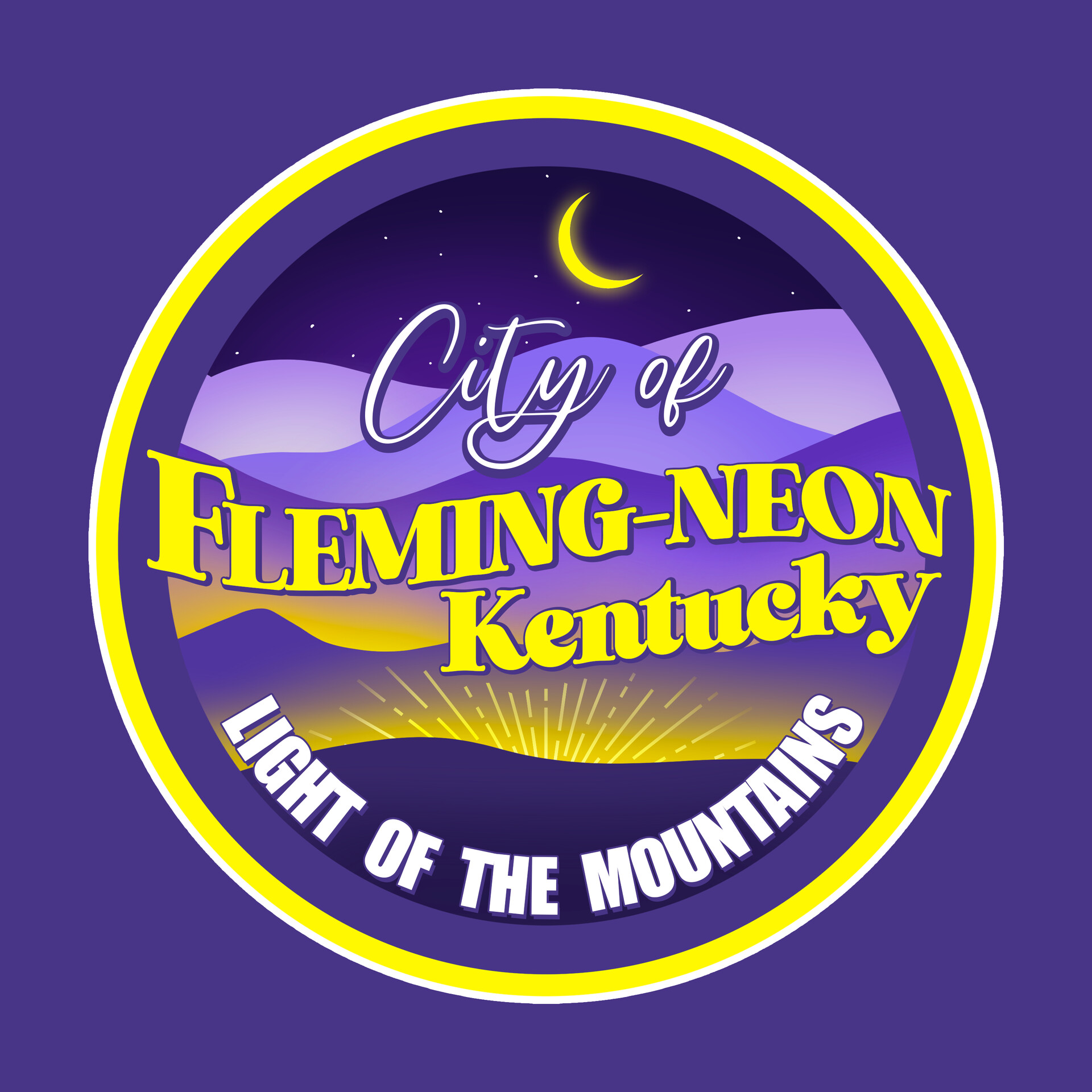 ArtStation - City of Fleming-Neon Crest and Public Logomark