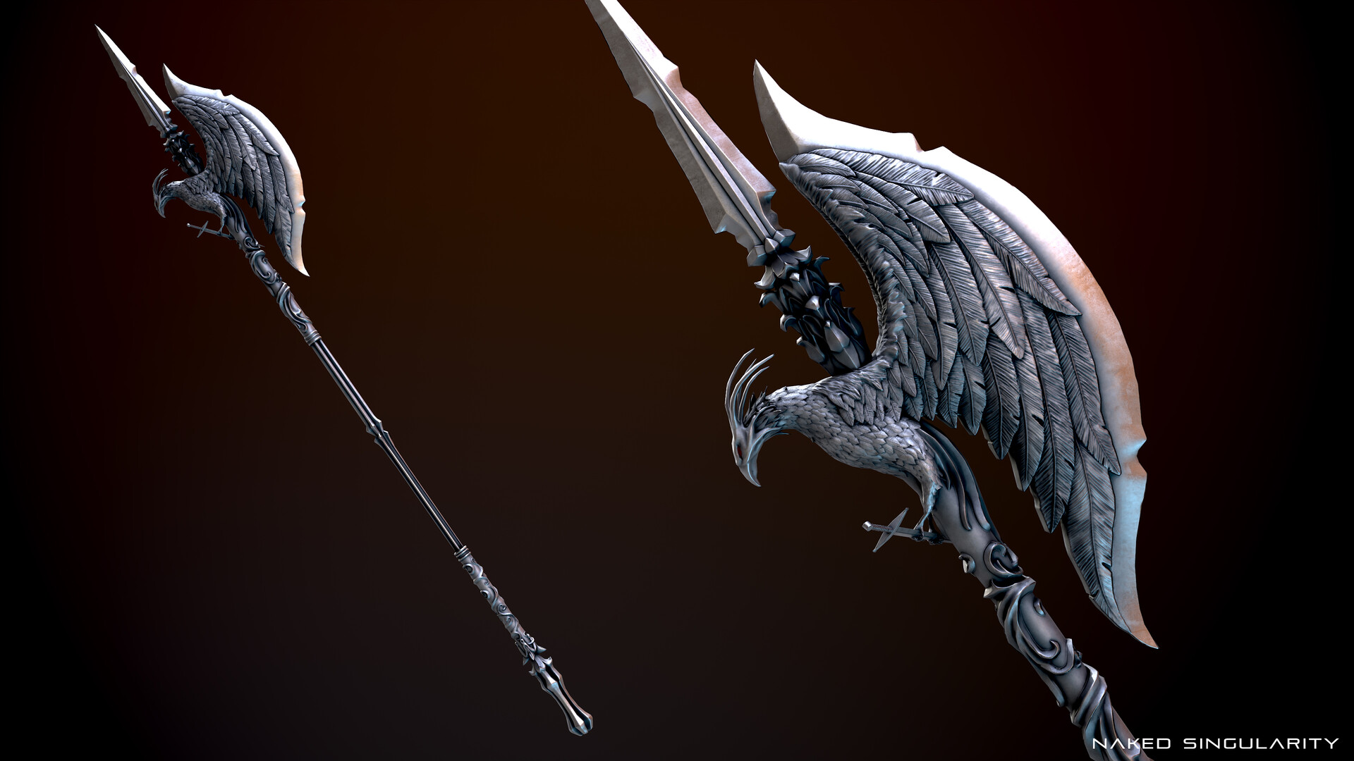 Naked Singularity Studio - Dark Fantasy Halberds full set for Souls game