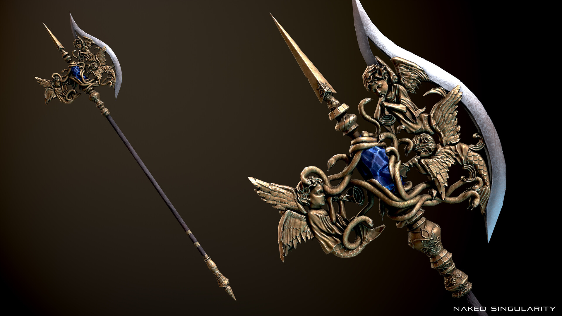 Naked Singularity Studio - Dark Fantasy Halberds full set for Souls game