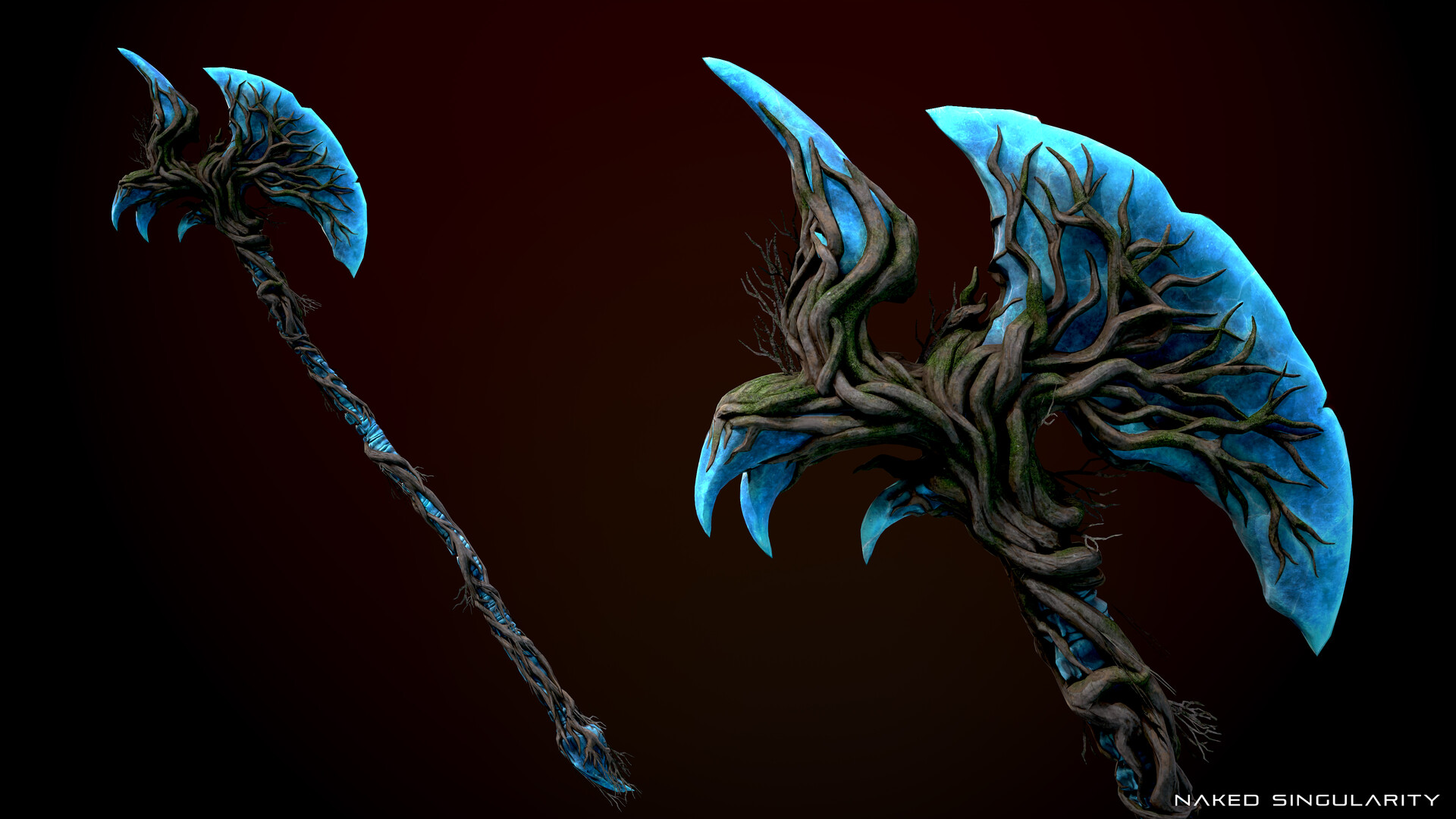 Naked Singularity Studio - Dark Fantasy Halberds full set for Souls game