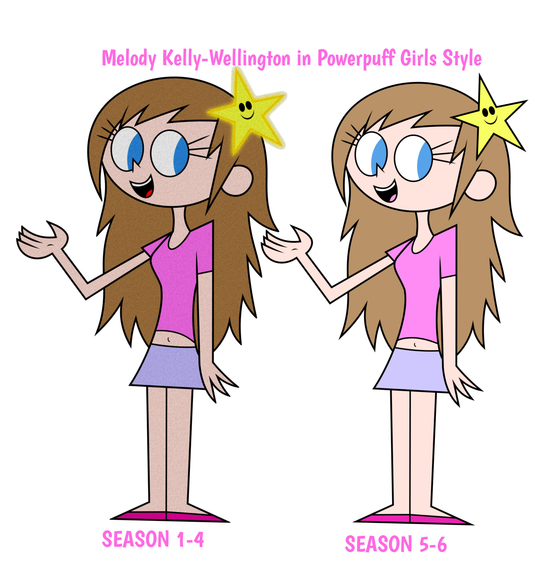 ArtStation - Melody Kelly-Wellington in The Powerpuff Girls Style