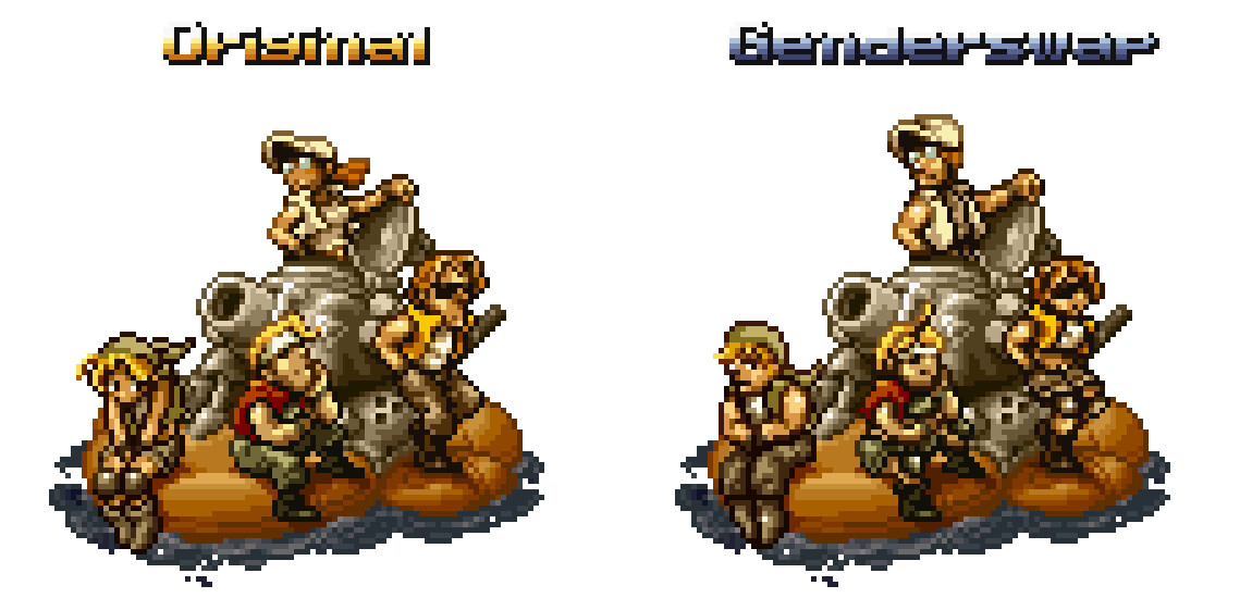 how to draw metal slug sprites