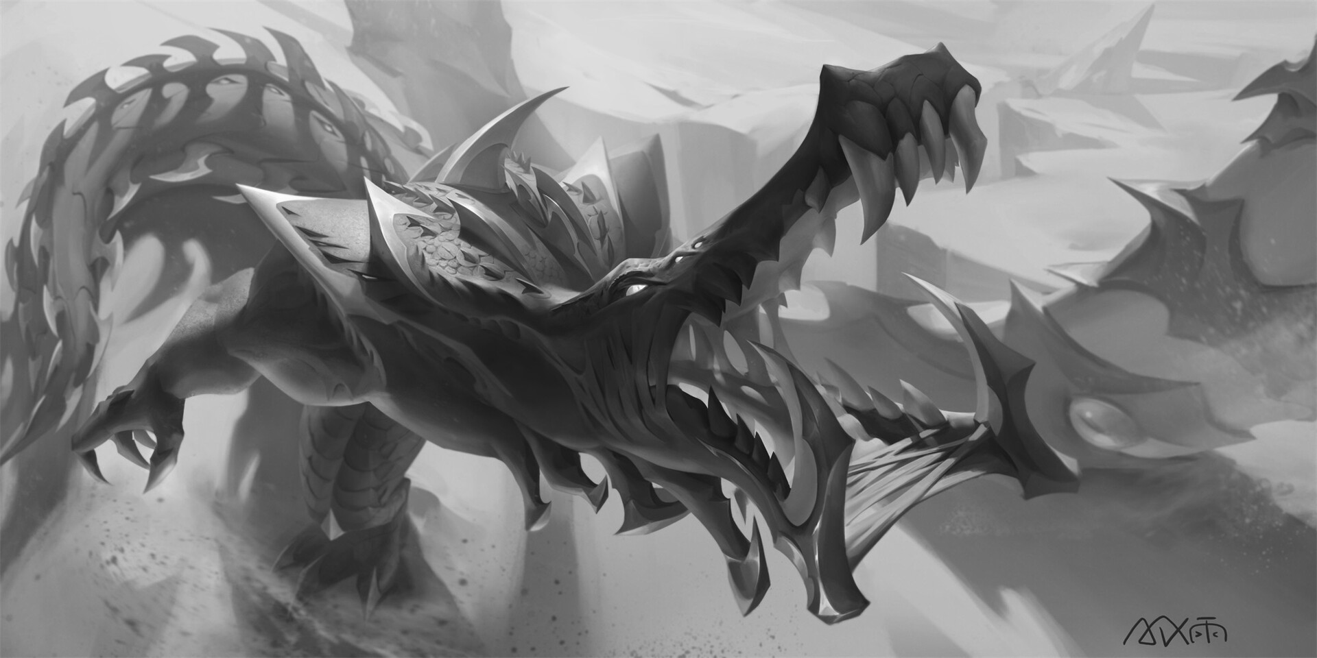 ArtStation - Corrupted Renekton 暗裔 鳄鱼