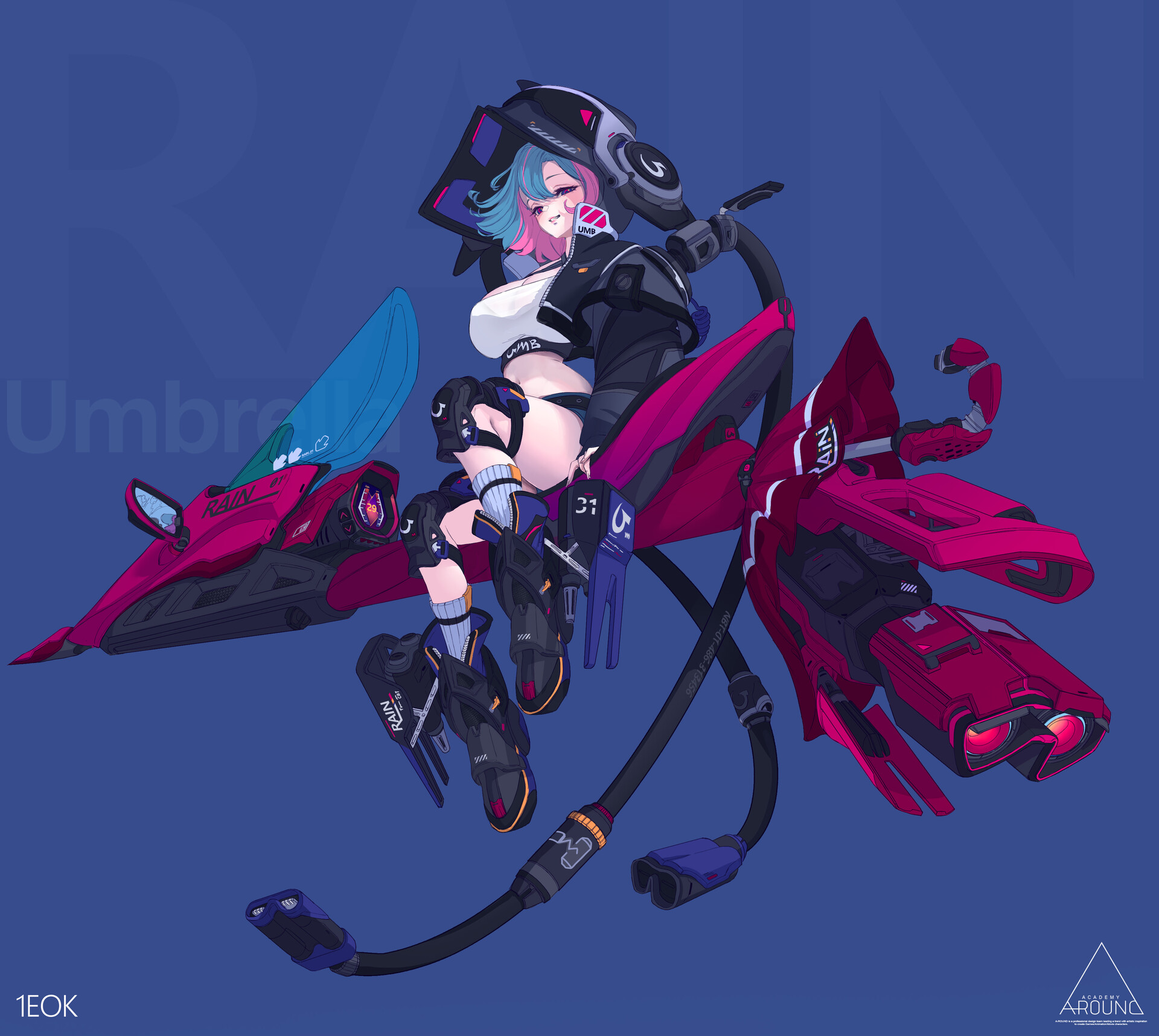 ArtStation - umbrella bike