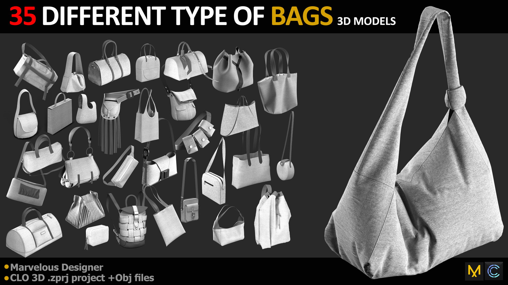 Jeff Studio - 35 DIFFERENT TYPE OF BAGS. BACKPACK, BRIEFCASE, PURSE