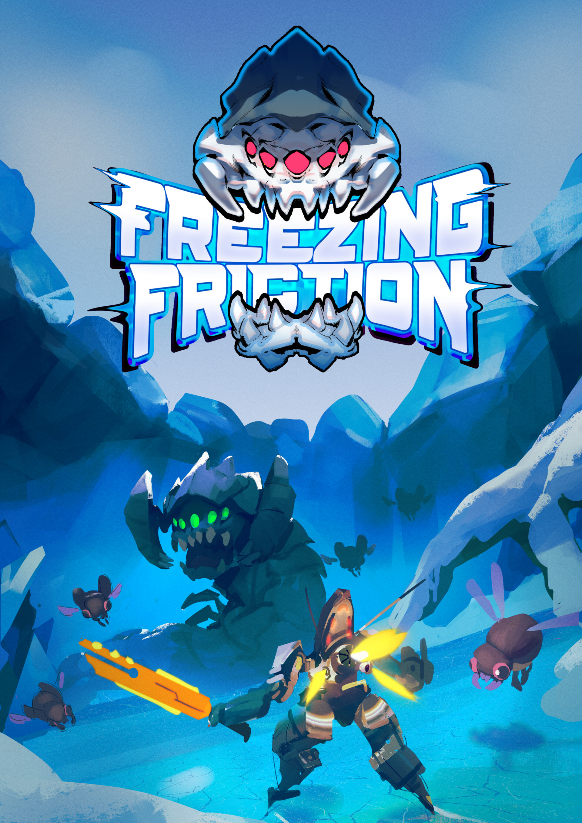ArtStation - FREEZING FRICTION poster work