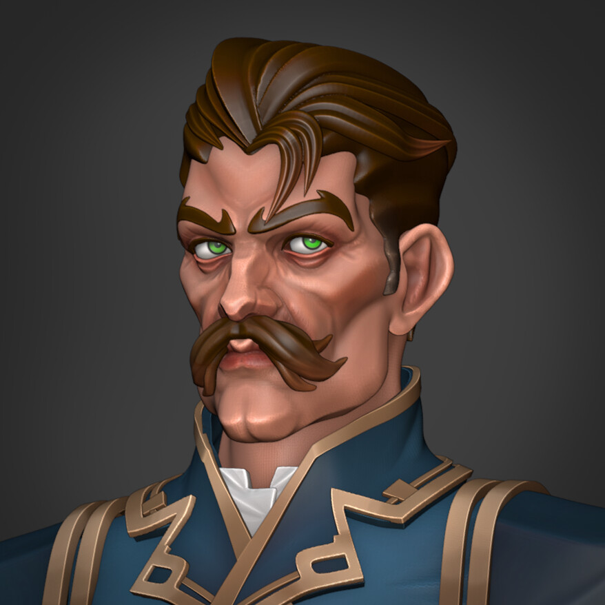 ArtStation - Arcane Enforcer League of Legends stylized sculpt fan art