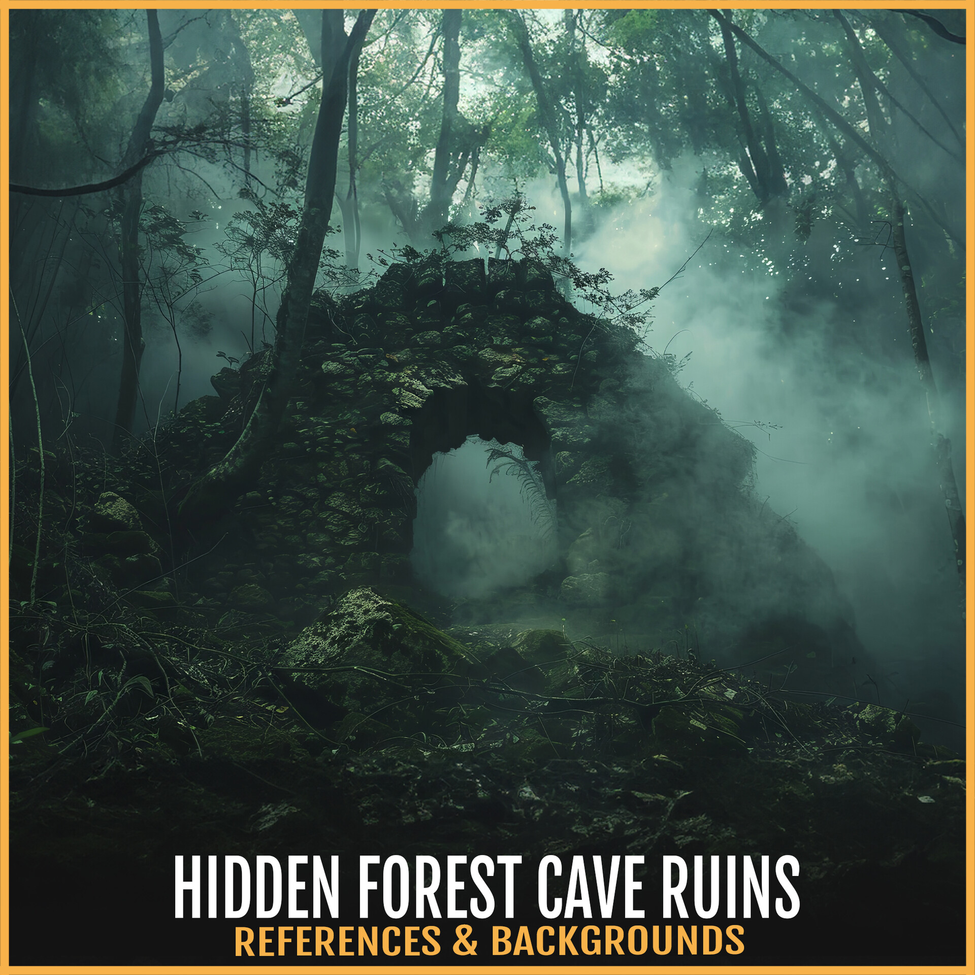 ArtStation - 303 Hidden Forest Cave Ruins