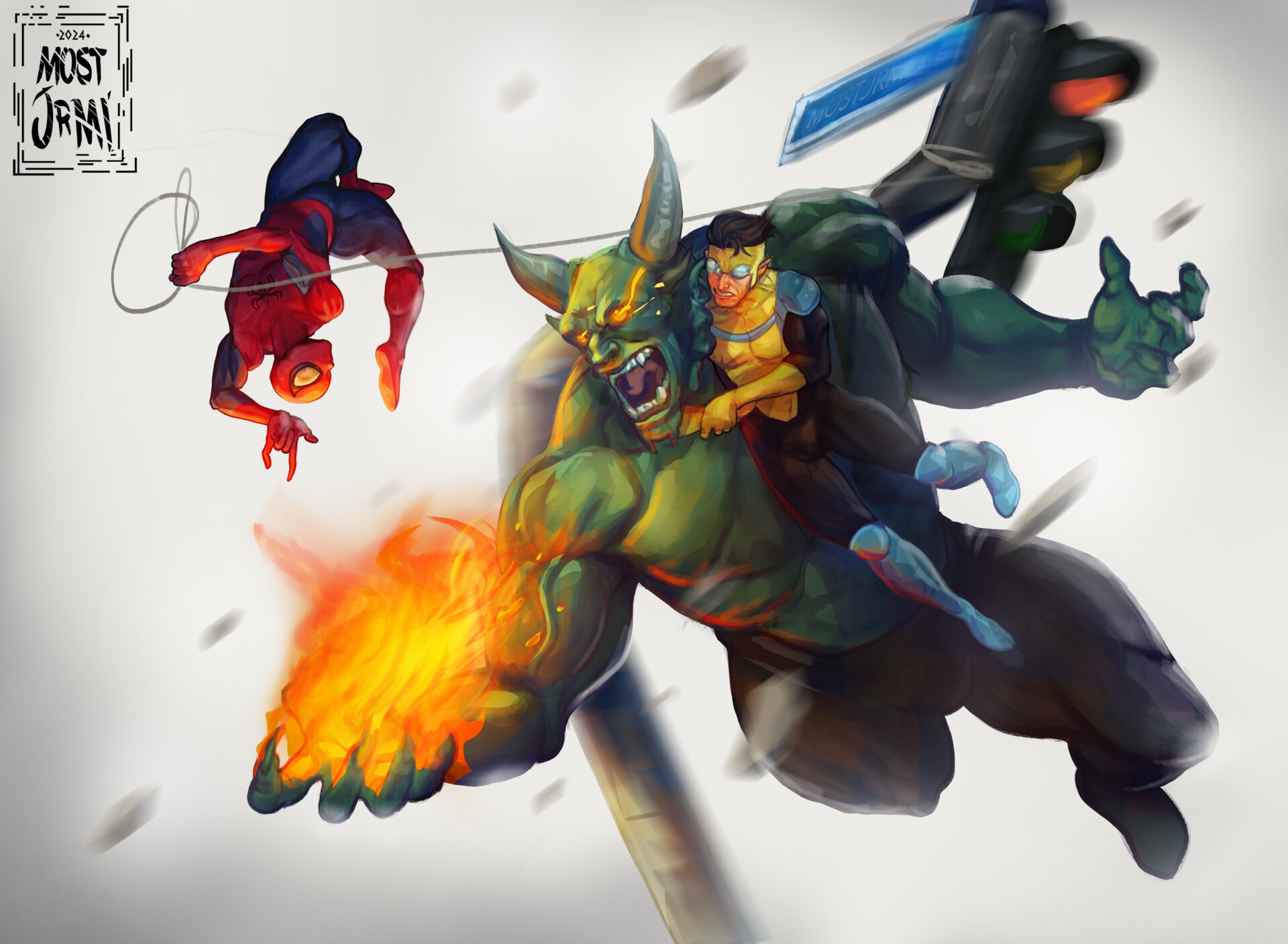 ArtStation - SPIDER MAN X INVINCIBLE