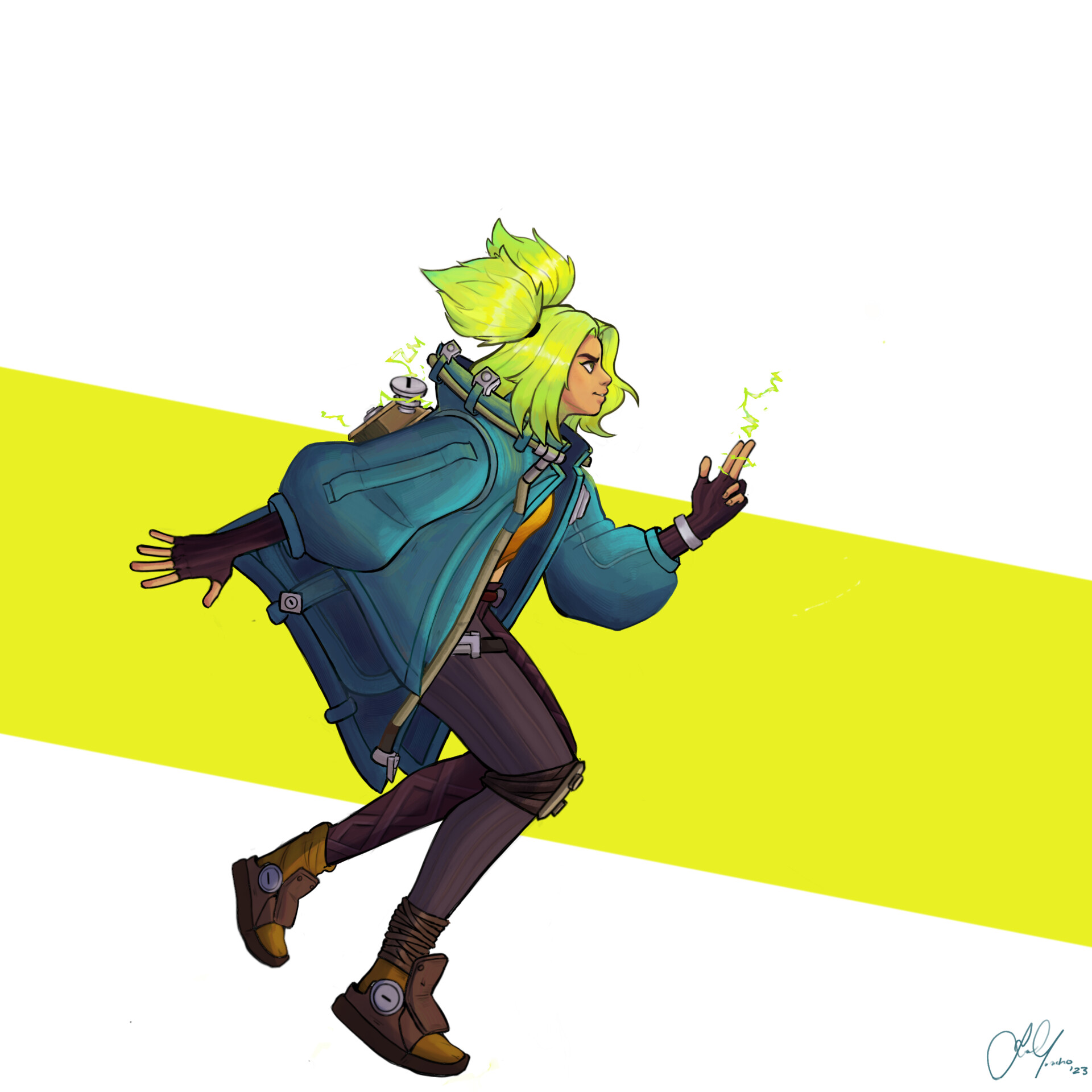 ArtStation - Character Art: Zeri (League of Legends)