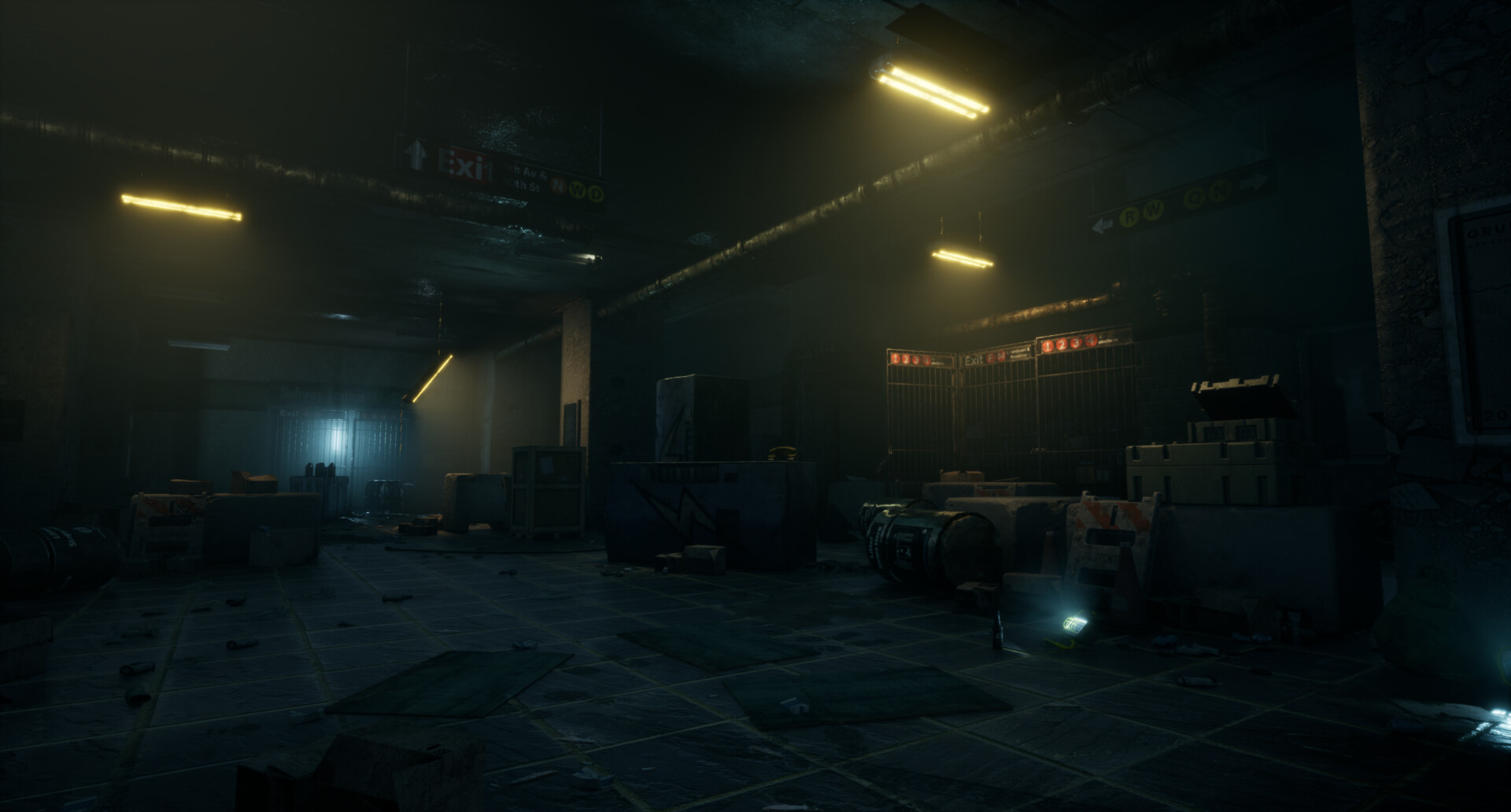 ArtStation - Dark Metro Hall