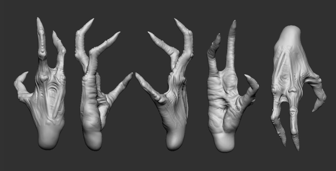 ArtStation - Creature Hand Study