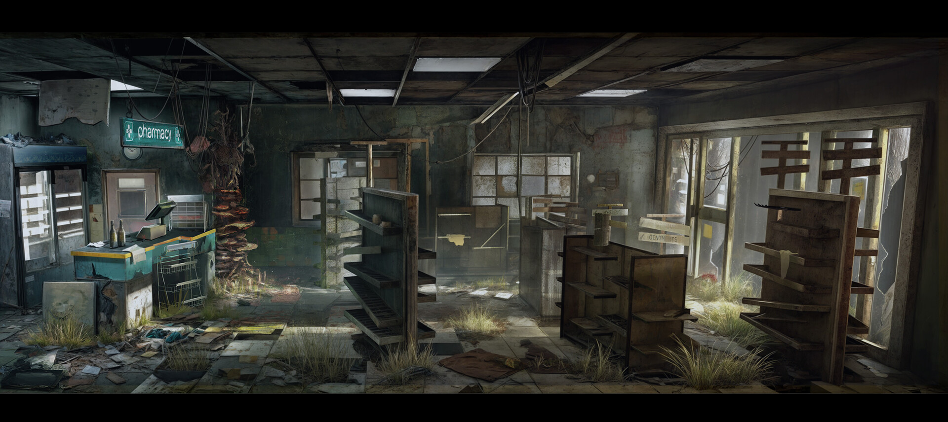 ArtStation - Post Apocalyptic_Drugstore