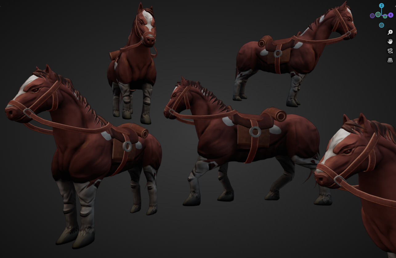 ArtStation - Stylized Horse Model