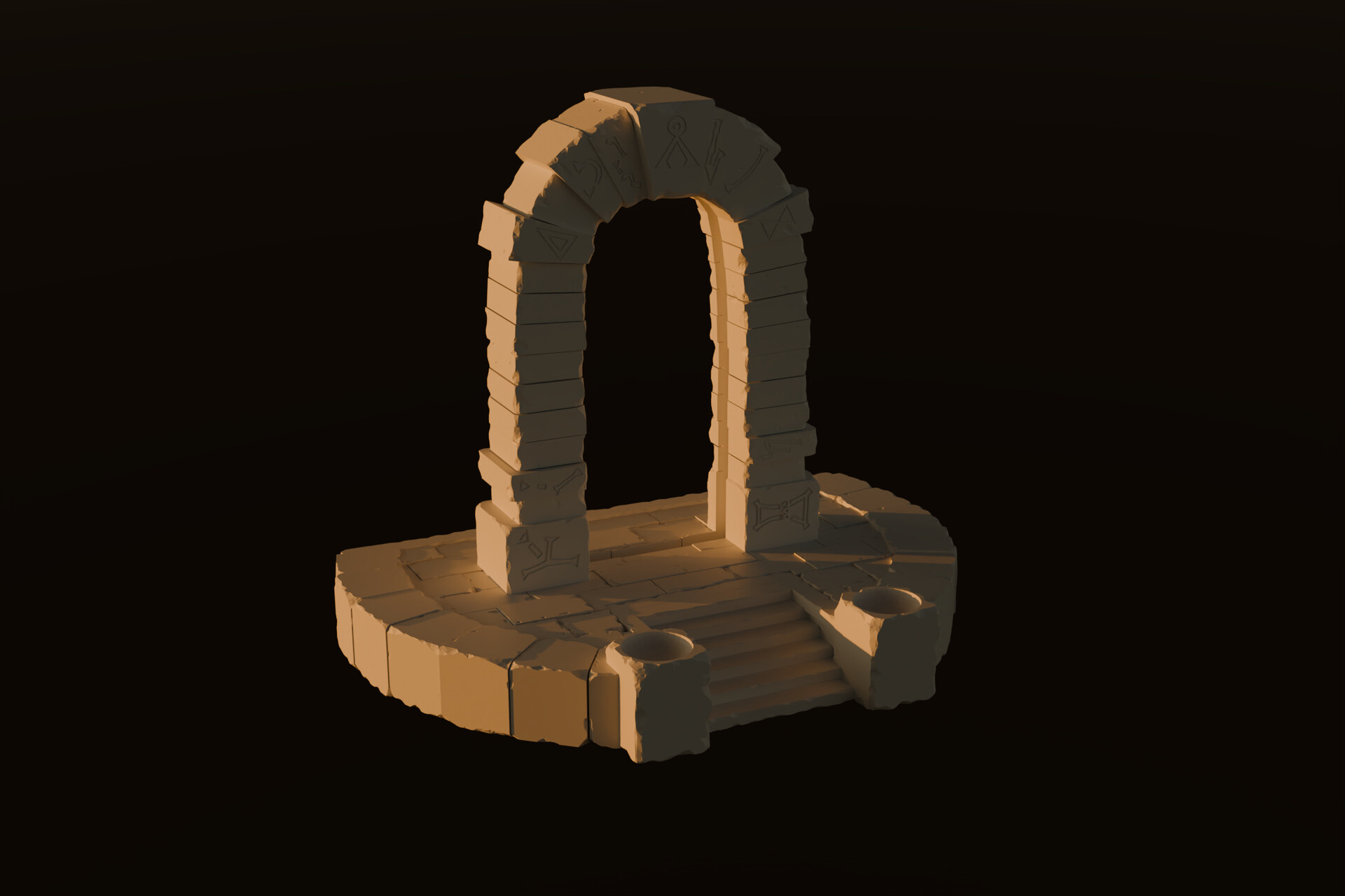 ArtStation - Fantasy Portal Frame (Smartphone holder)