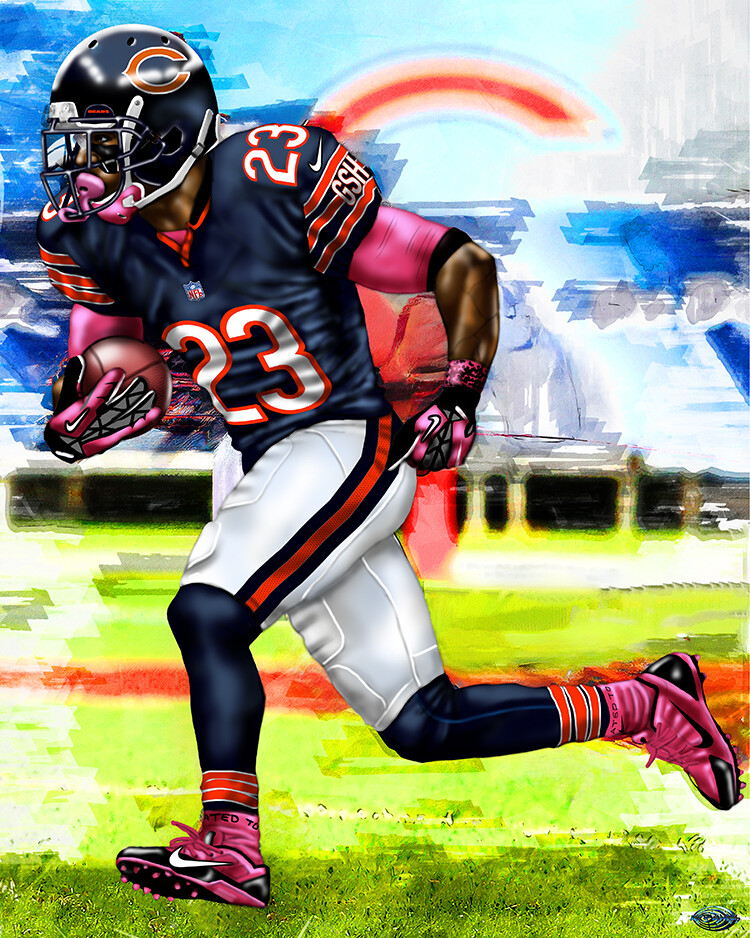 ArtStation - "Devin Hester Painting"