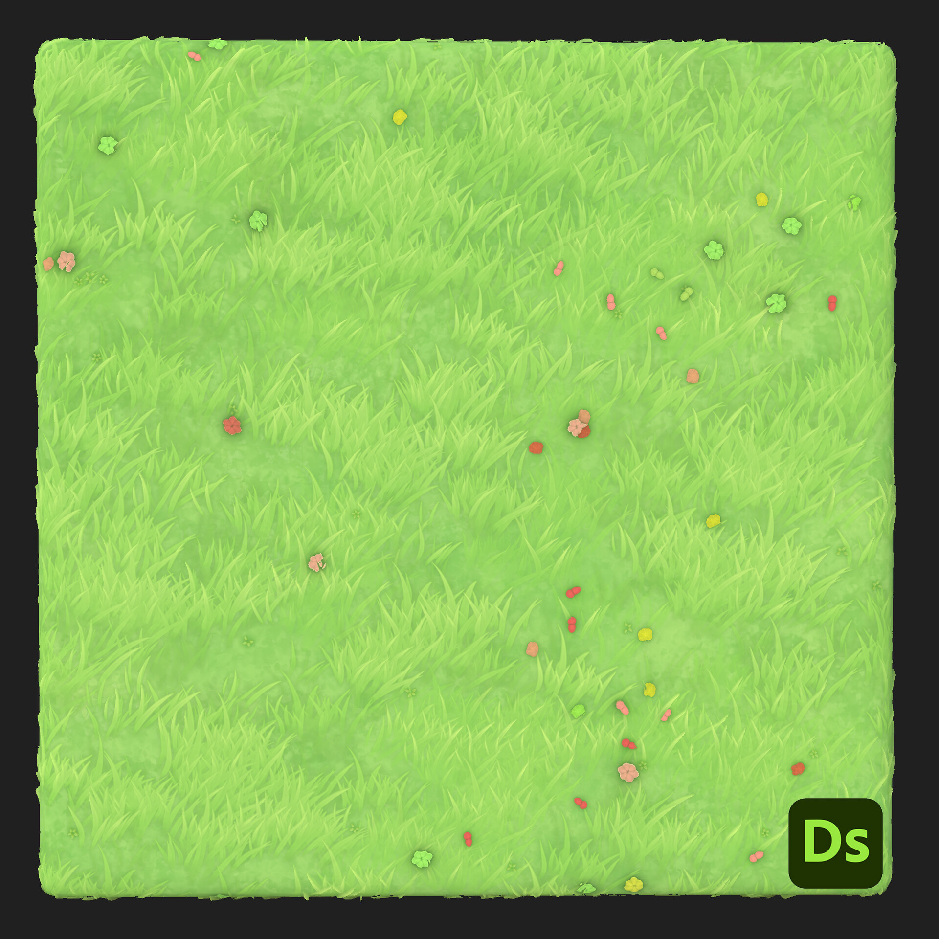 ArtStation - Stylized Flower Grass