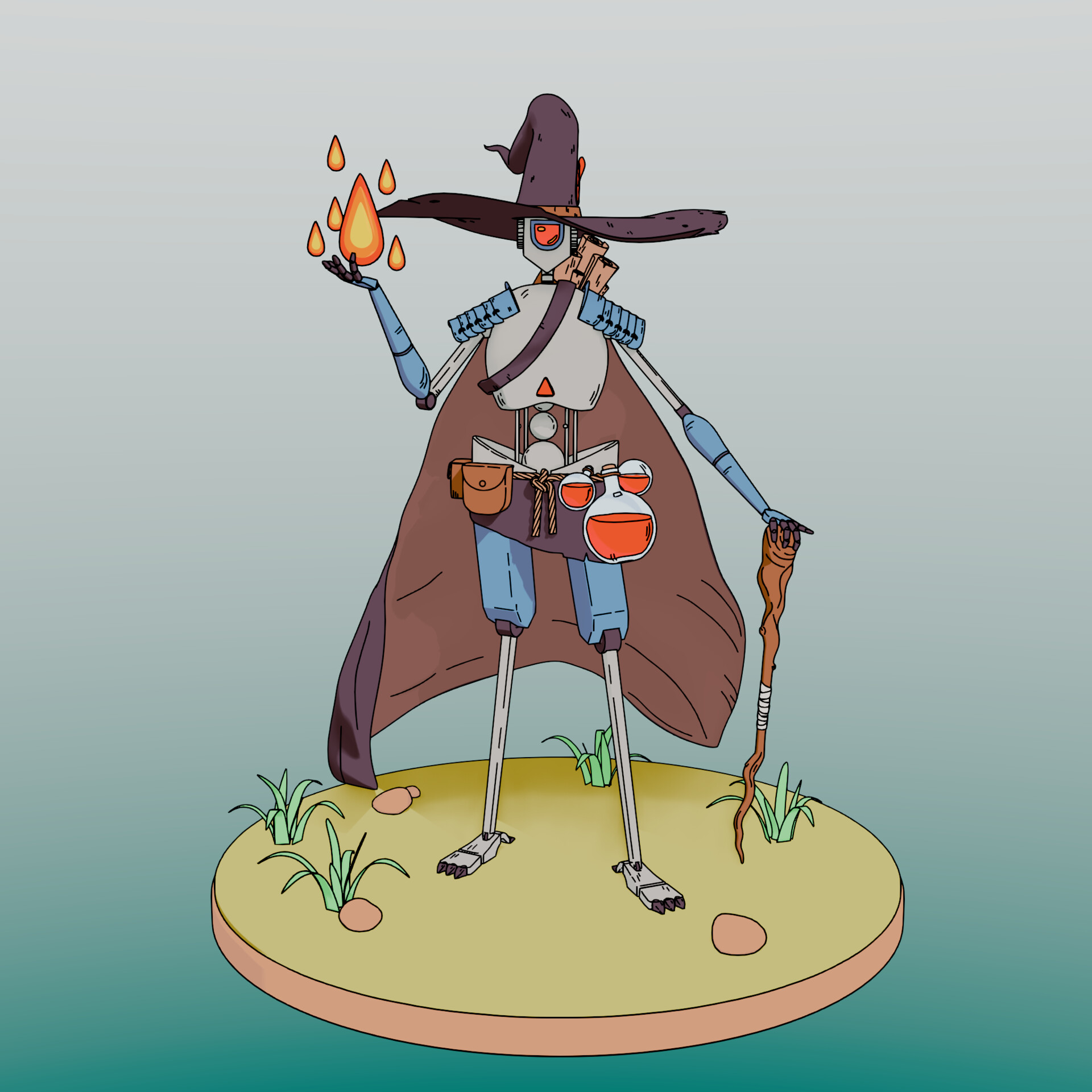 ArtStation - Robot Mage