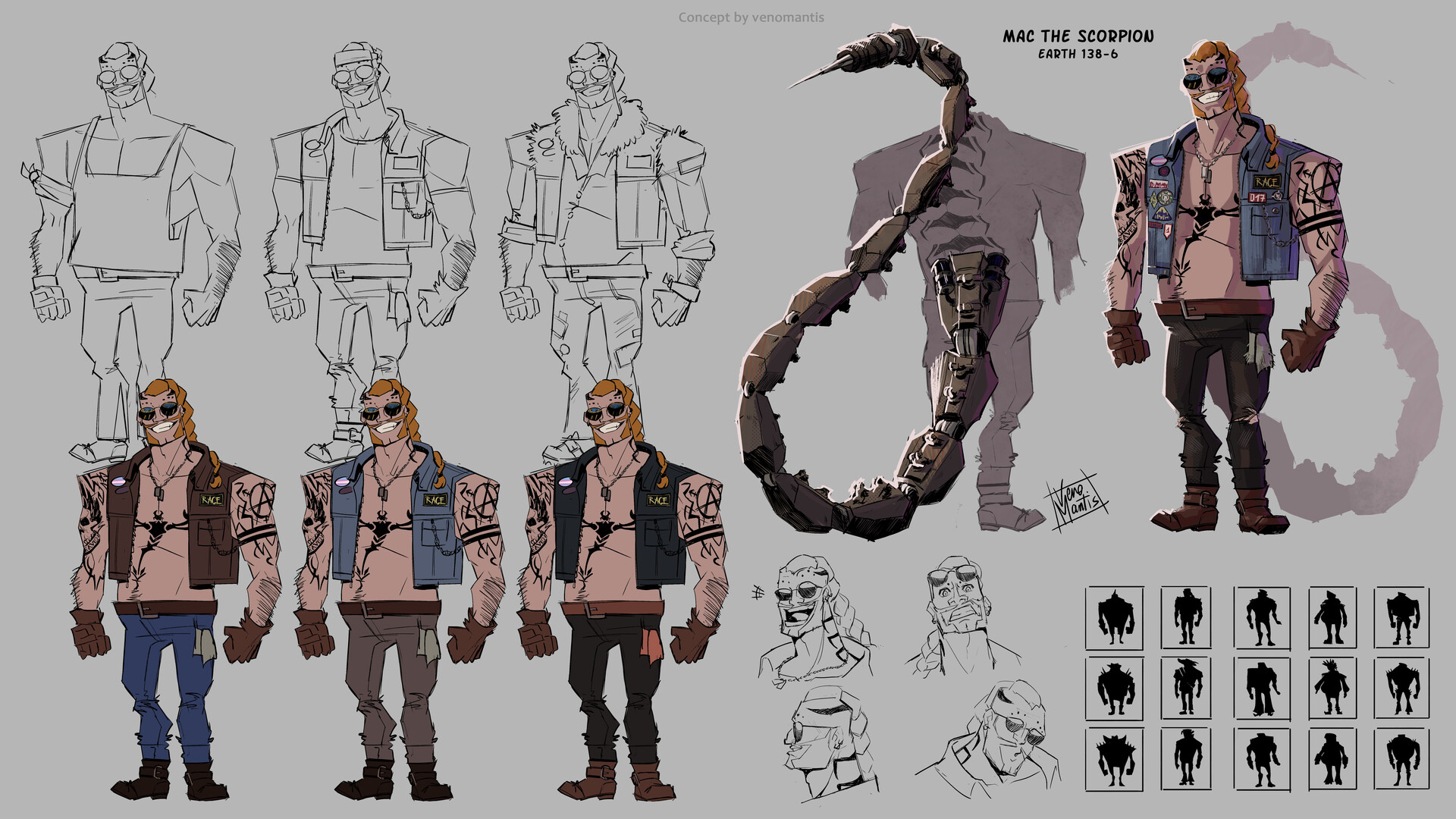 ArtStation - Mac - character sheet