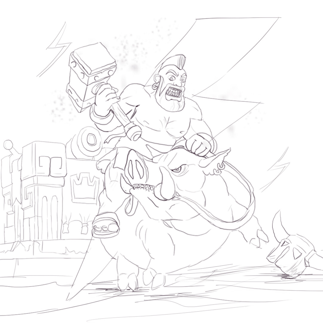 hog rider coloring pages