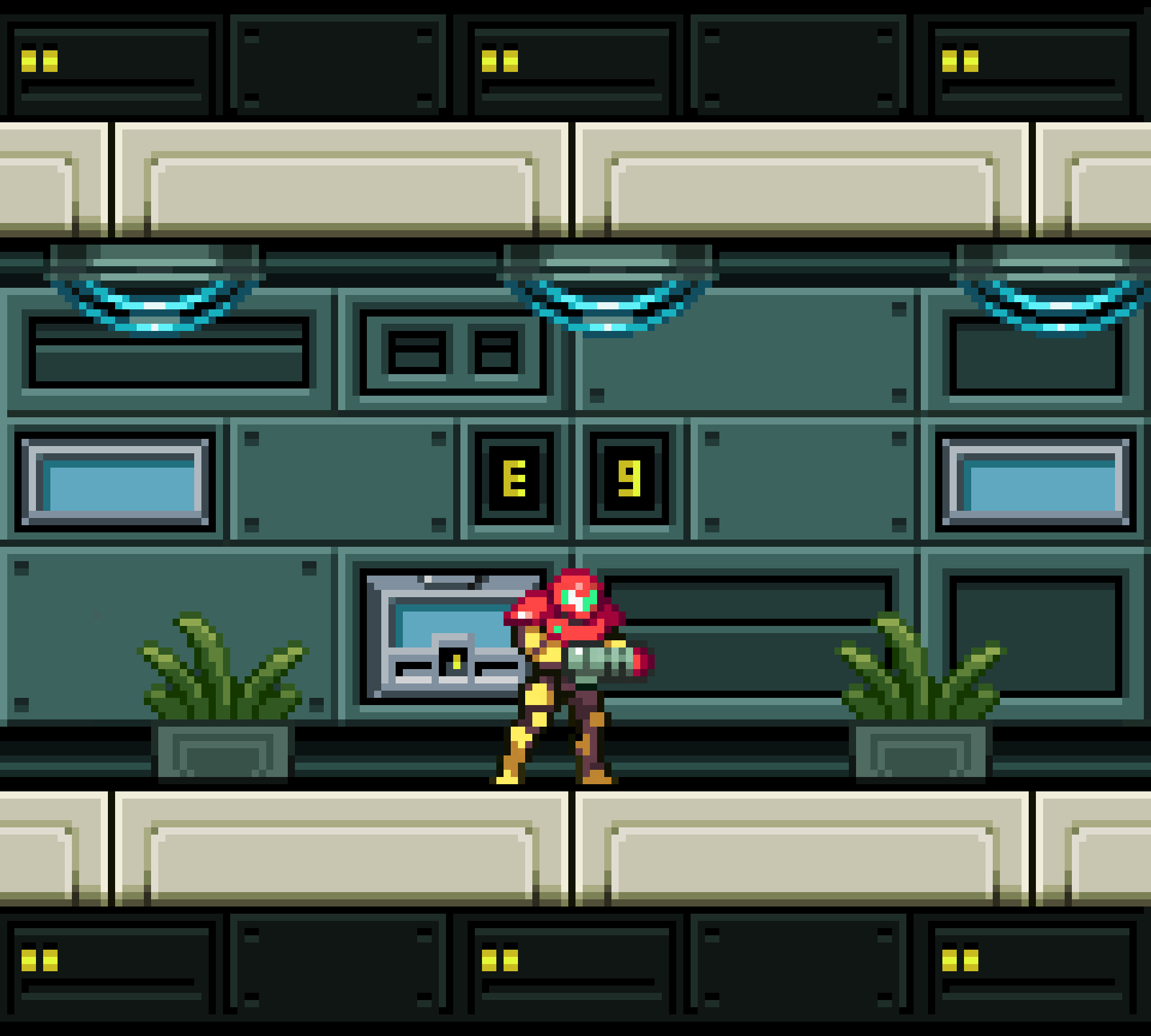 ArtStation - Metroid Game Mockup Pixel Art