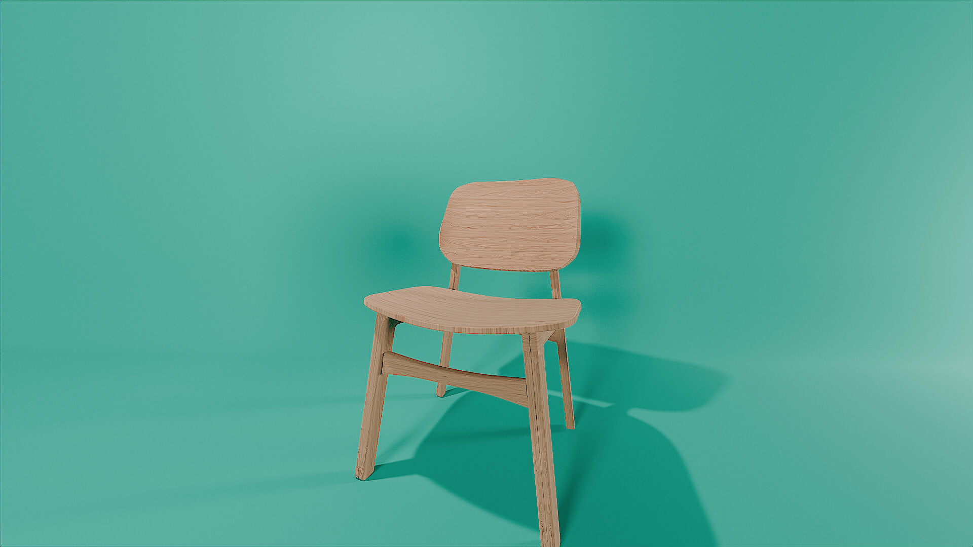 ArtStation - Modern Wooden Chair Design in Blender