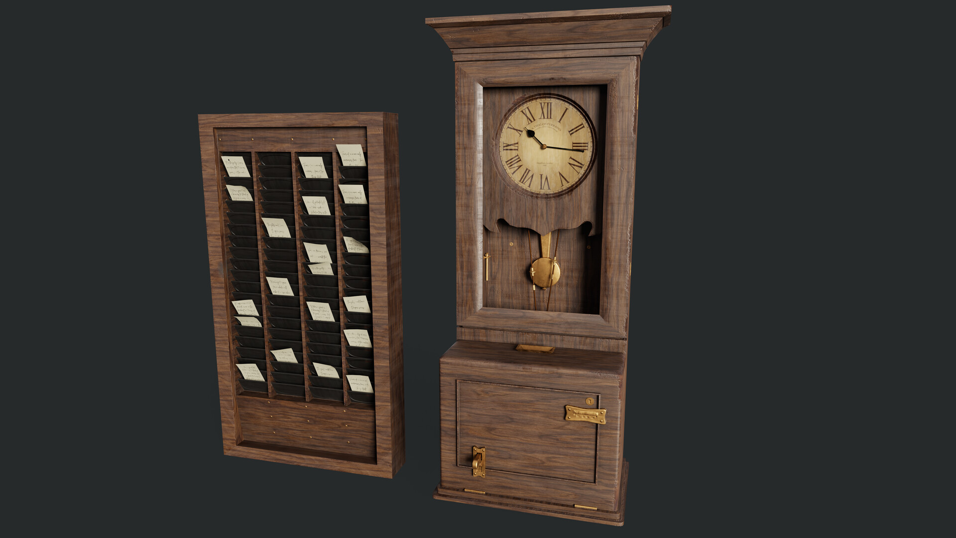 ArtStation - WW2 Vintage clock