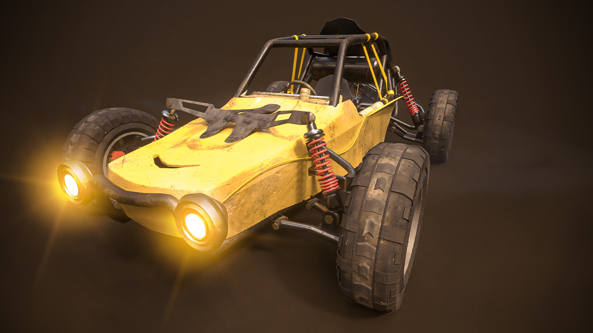 ArtStation - Detailed 3D Model of of popular vehicle in PUBG ( Buggy )