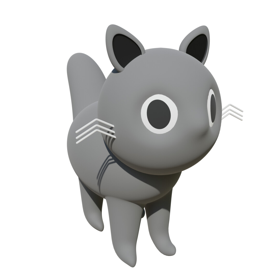 ArtStation - Gray Cat V2