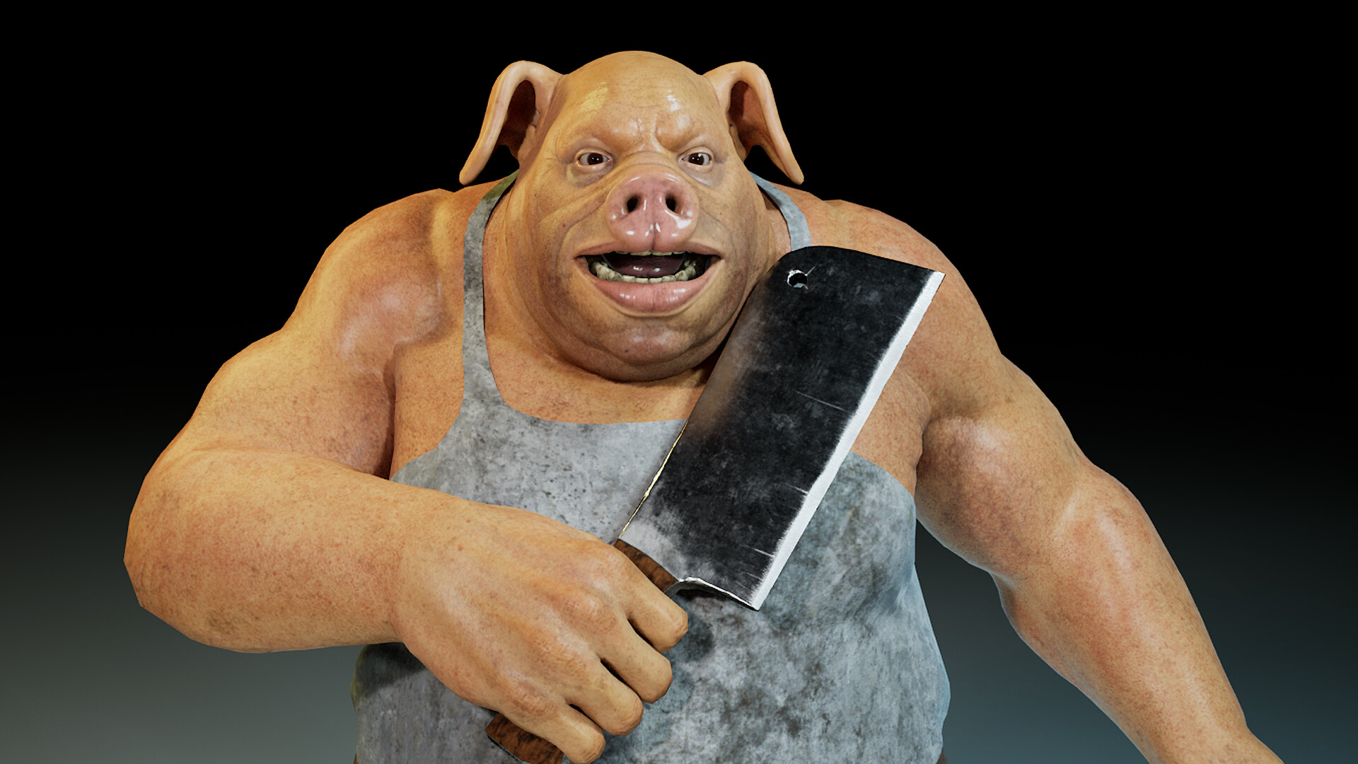 ArtStation - Gameready Character Butcher Pigman