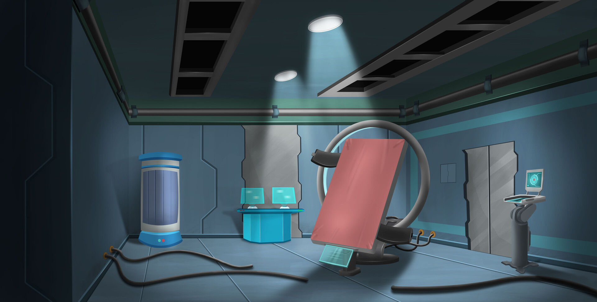 ArtStation - 2d Sci Fi Environment Art