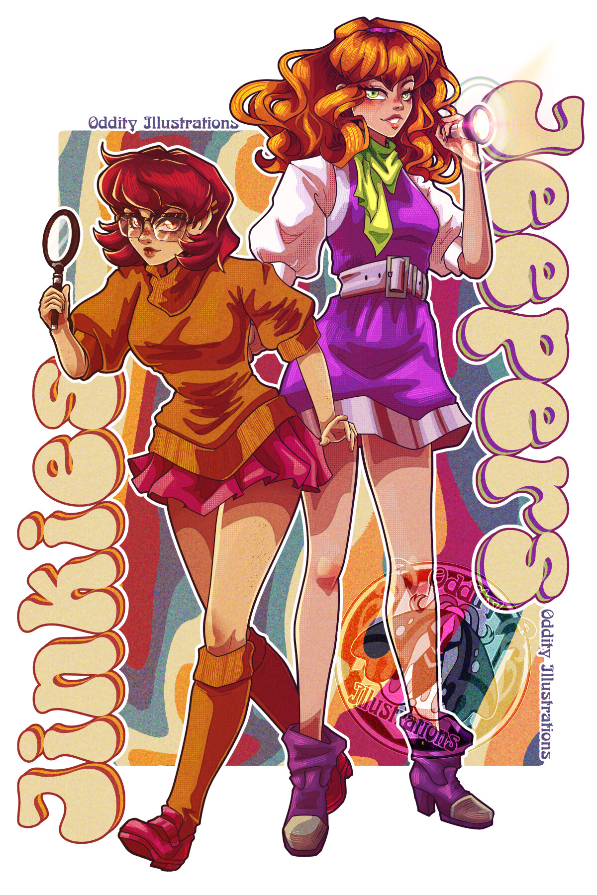ArtStation - Daphne and Velma Fan Art (Redrawn)