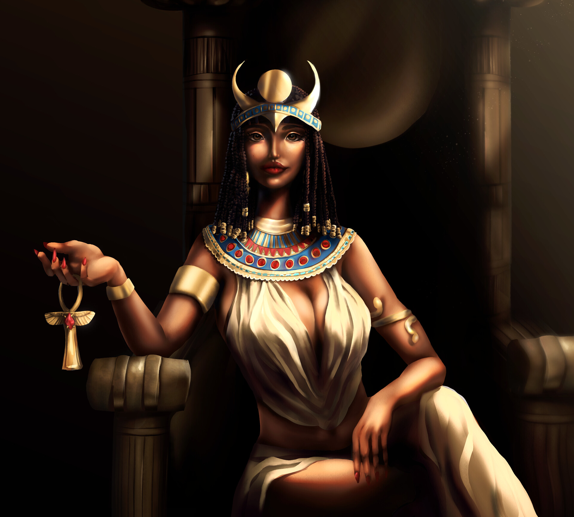 Egyptian Princess Art Black Egyptian Princess In Our Modern Digital