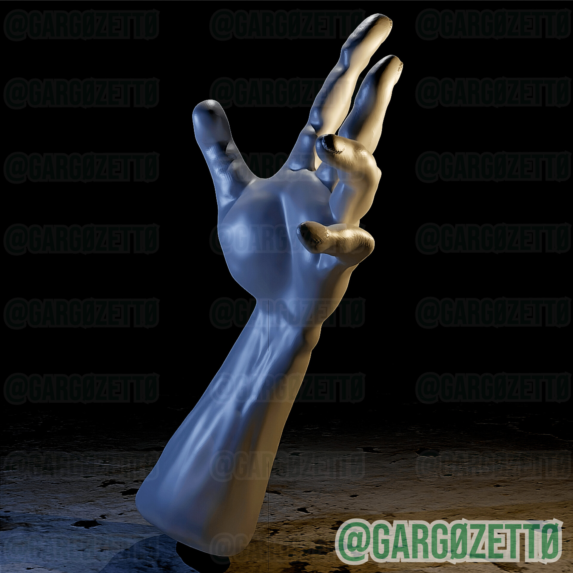 ArtStation - My First 3D Realistic Hand Sculpt - Blender