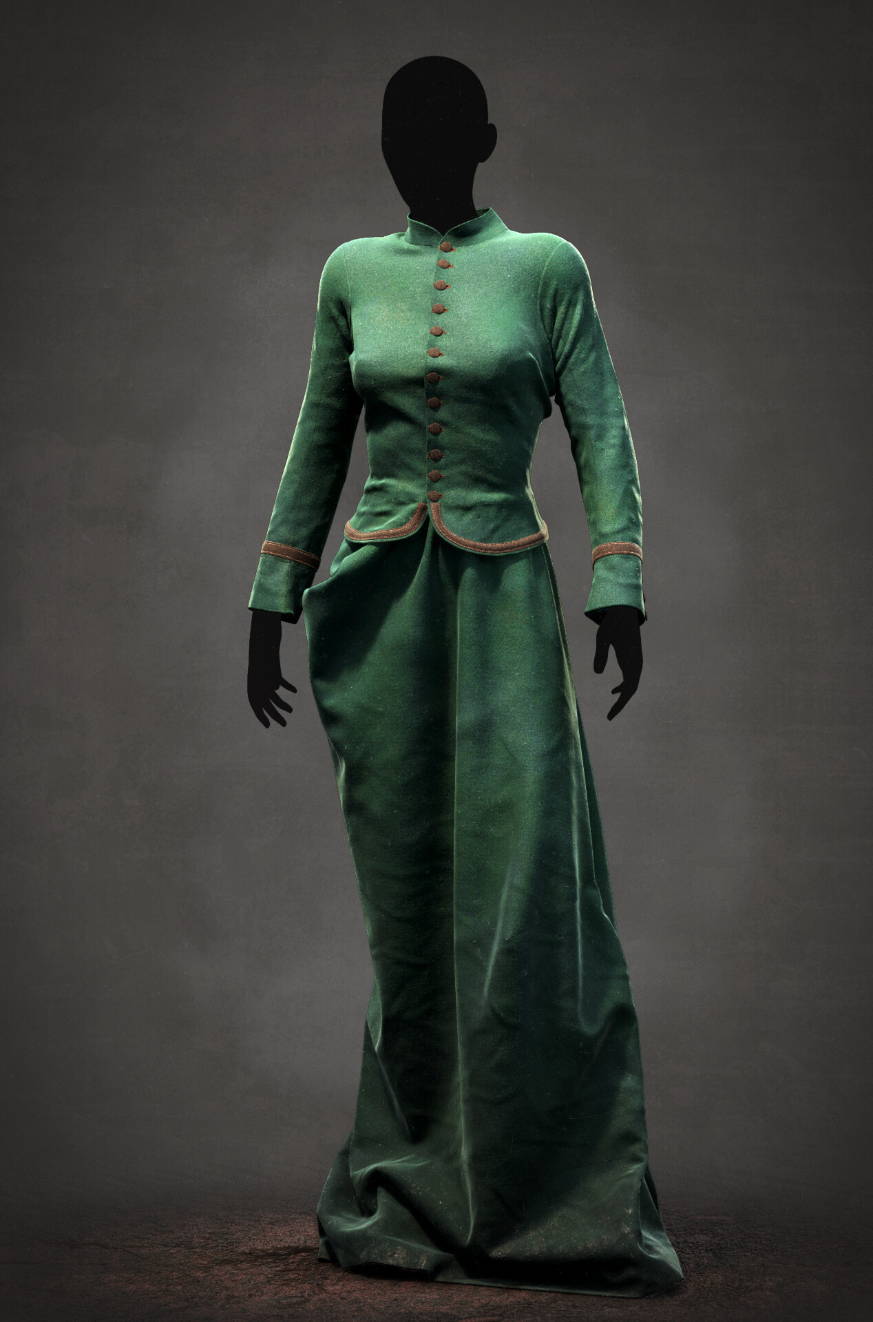 ArtStation - 19th Century Riding Habit - using Marvelous Designer and ...