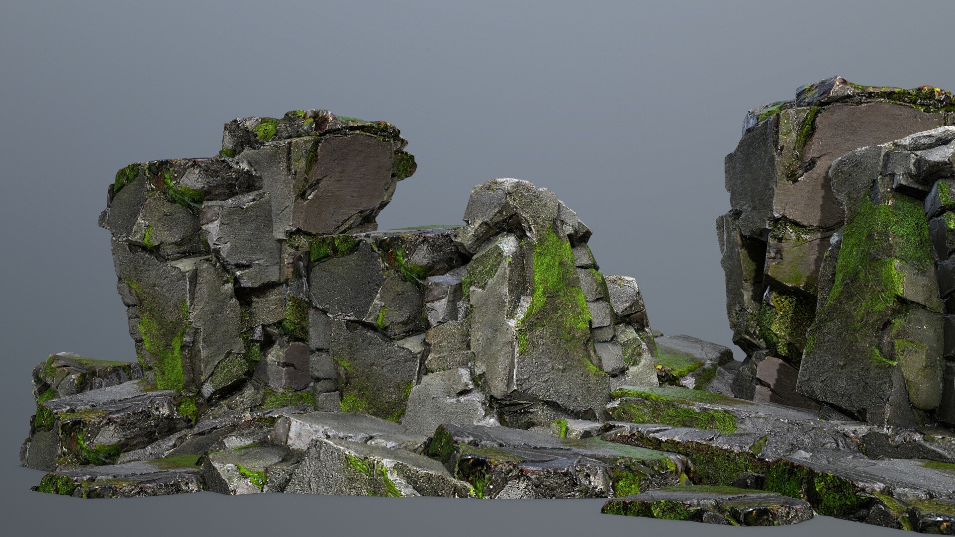 ArtStation - cliff rocks