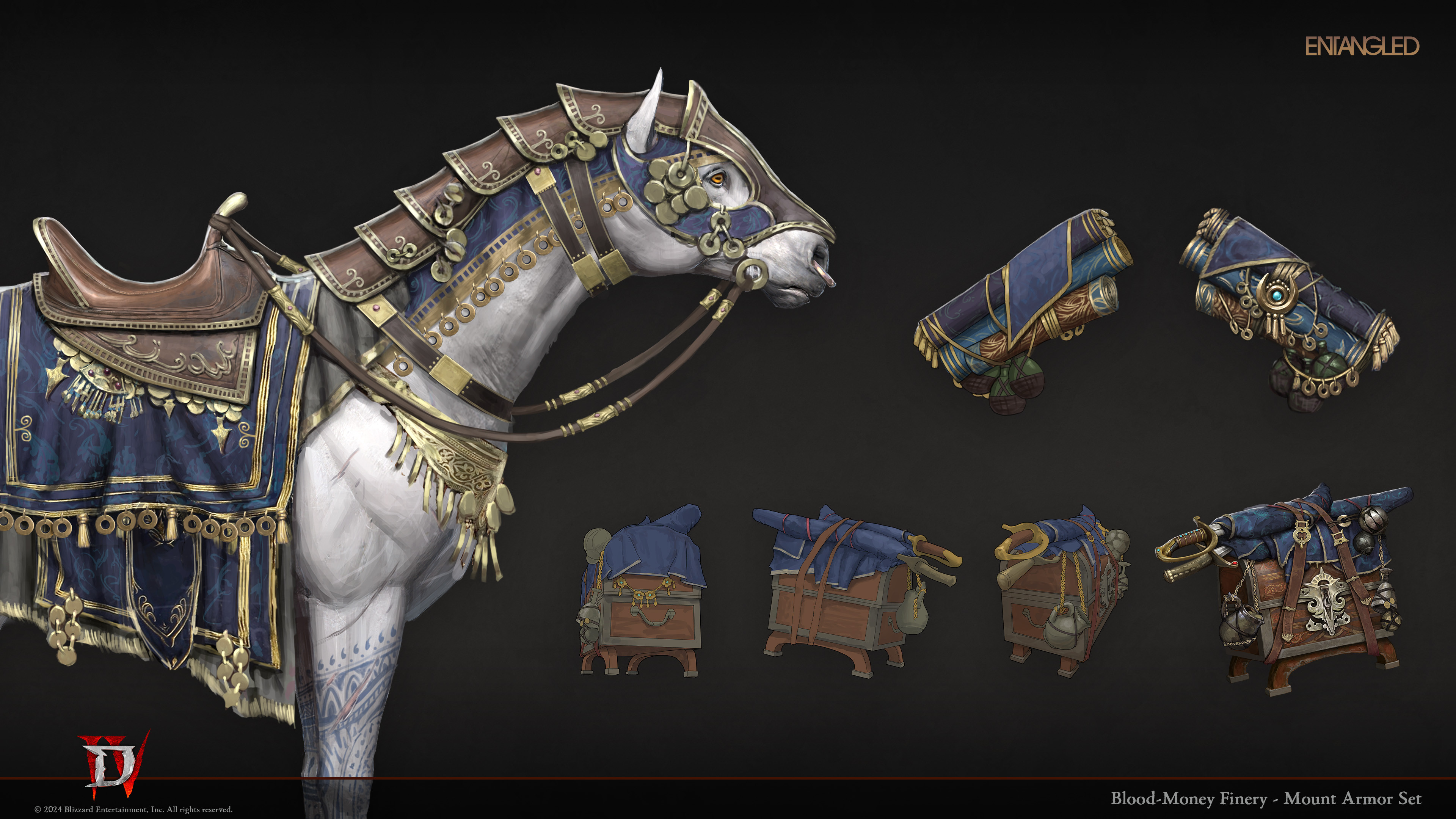 ENTANGLED Studio - Diablo IV | Blood-Money Finery Concept Art
