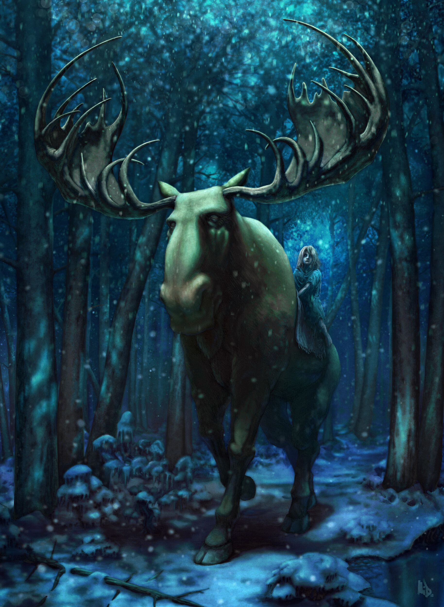 ArtStation - The witch & the moose
