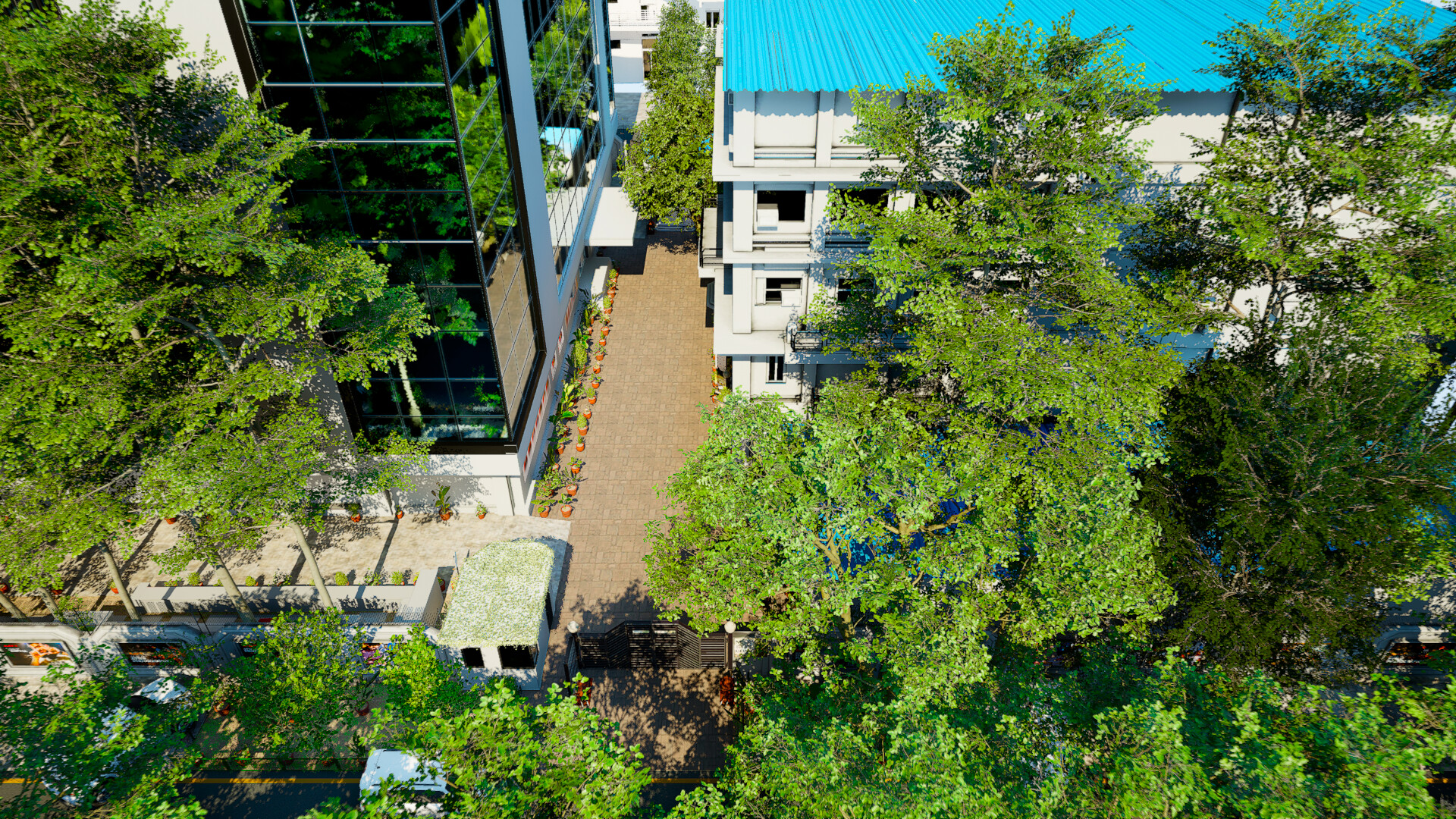 ArtStation - AAFT Exterior 3D View