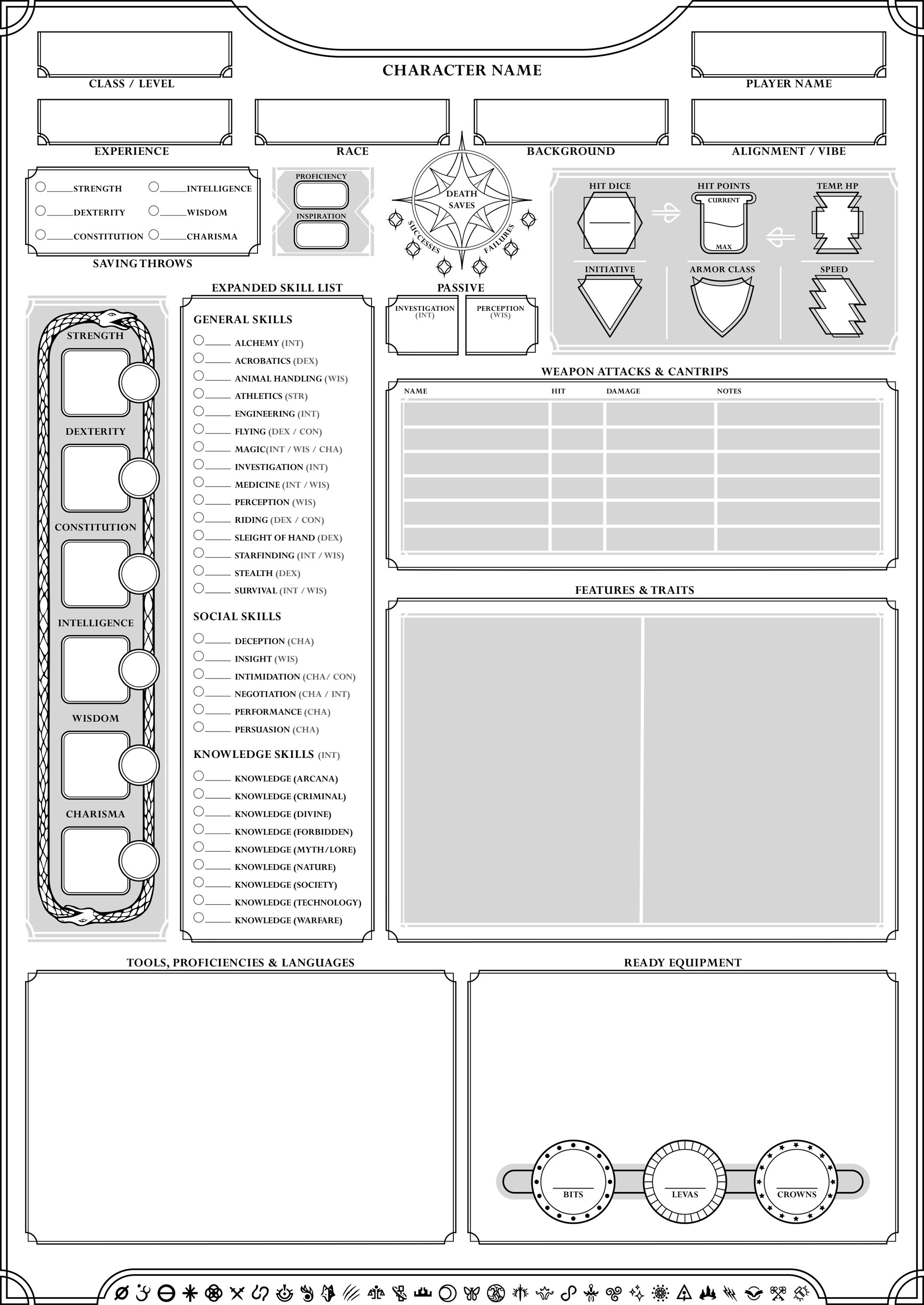 ArtStation - Etheron Character Sheet