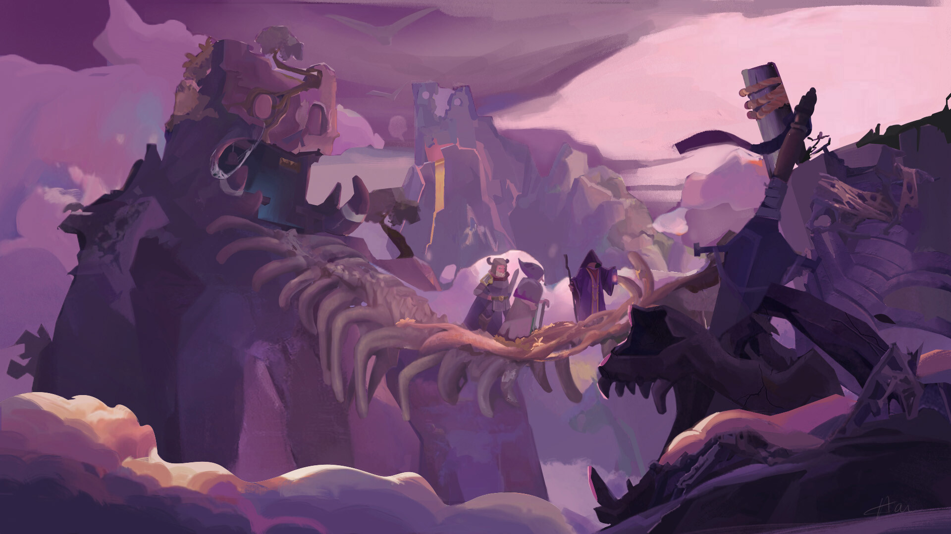 ArtStation - One night.Environment design