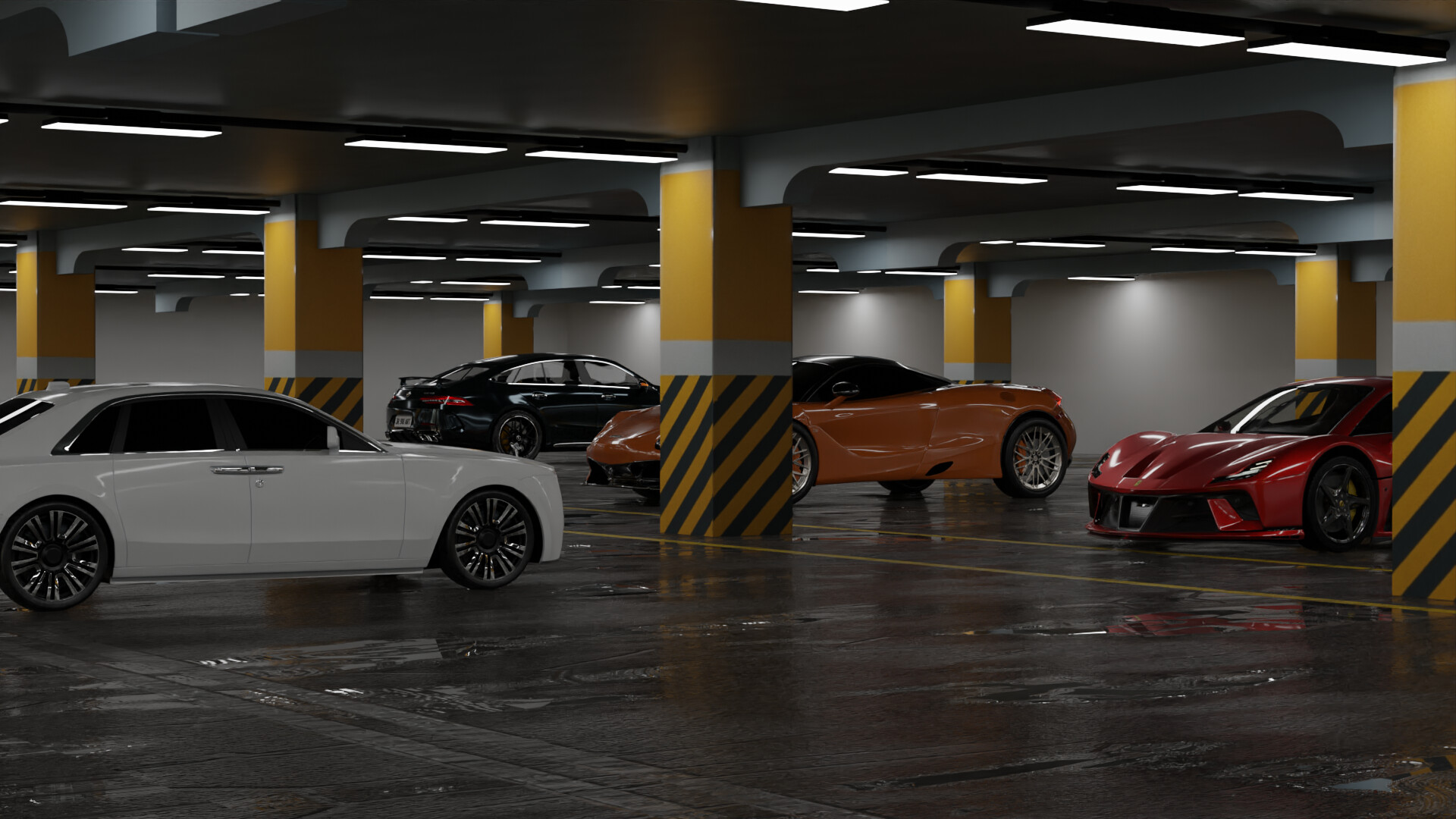 ArtStation - Basement parking