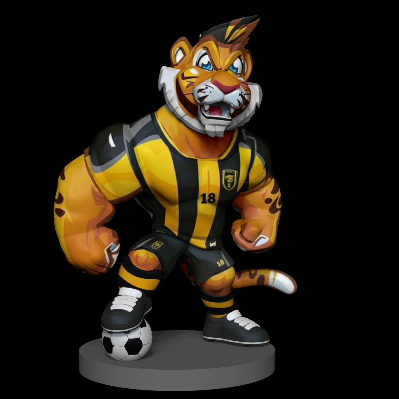 Pratham Kanojia - Tiger mascot 3d