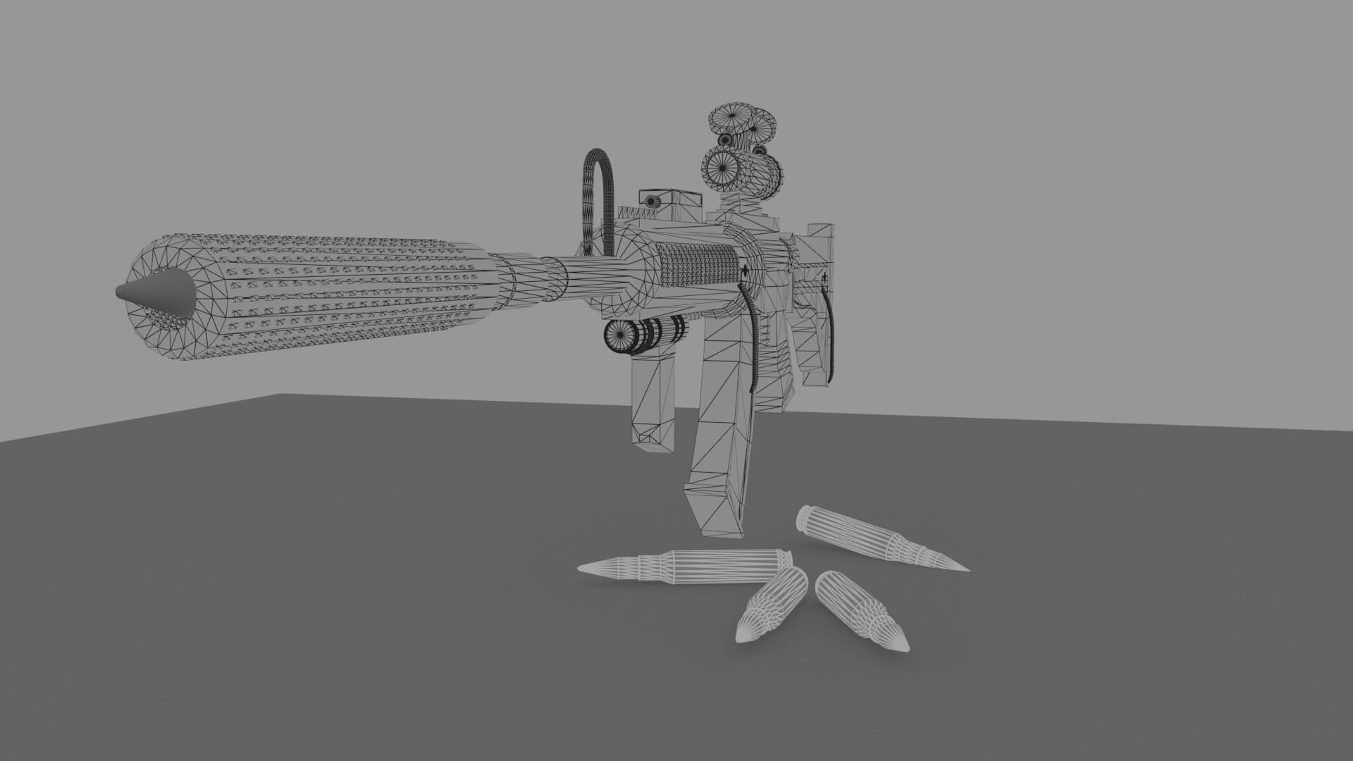 ArtStation - MSR Sniper Rifle 3d Modeling Maya