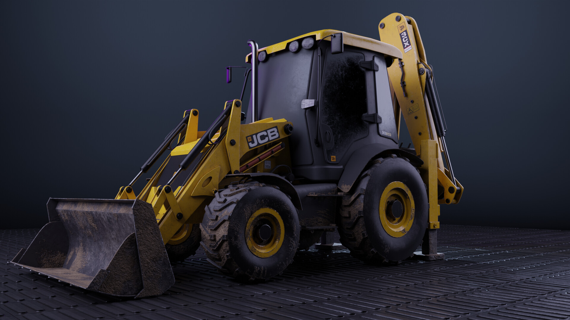 ArtStation - JCB 3CX ECO Backhoe Loader